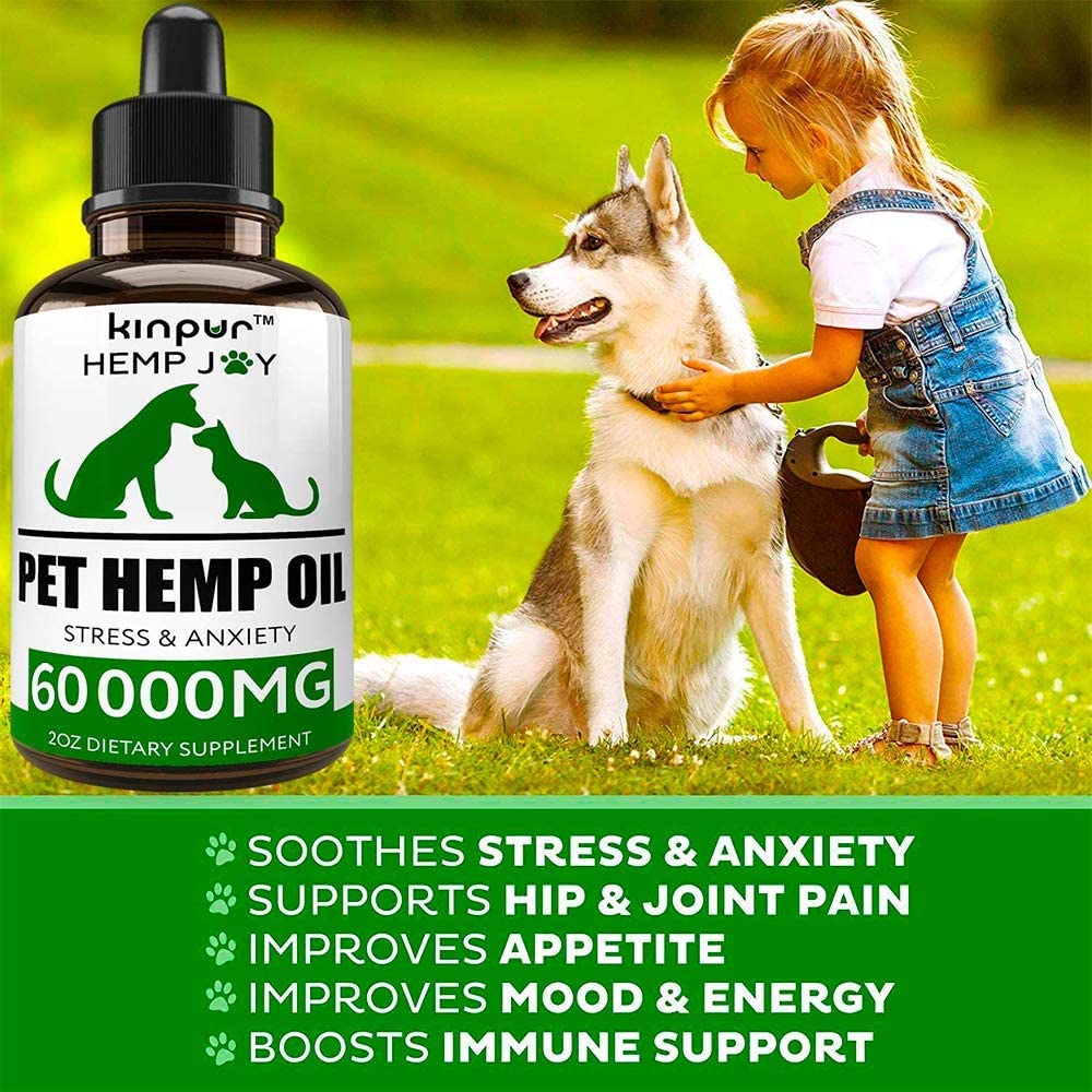 Kinpur Natural Hemp Oil for Dogs and Cats – 500,000mg – Pet Hemp Oil ...