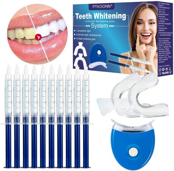 Teeth Whitening Kit,Tooth Whitening Gel,Bleaching Kit for White Teeth ...