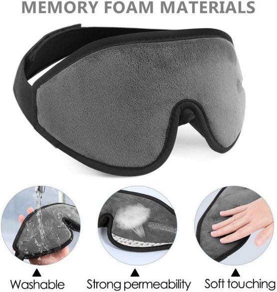 GINIMAX Sleep Mask, Sleeping Mask for Men Women, 3D Contoured Eye Mask ...