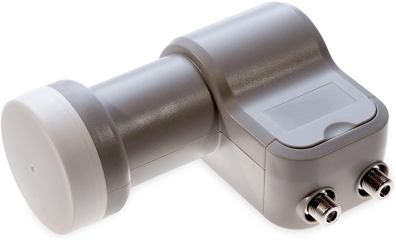 SKT 2 Outputs Twin LNB Dual Digital Satellite System – Grey – BigaMart