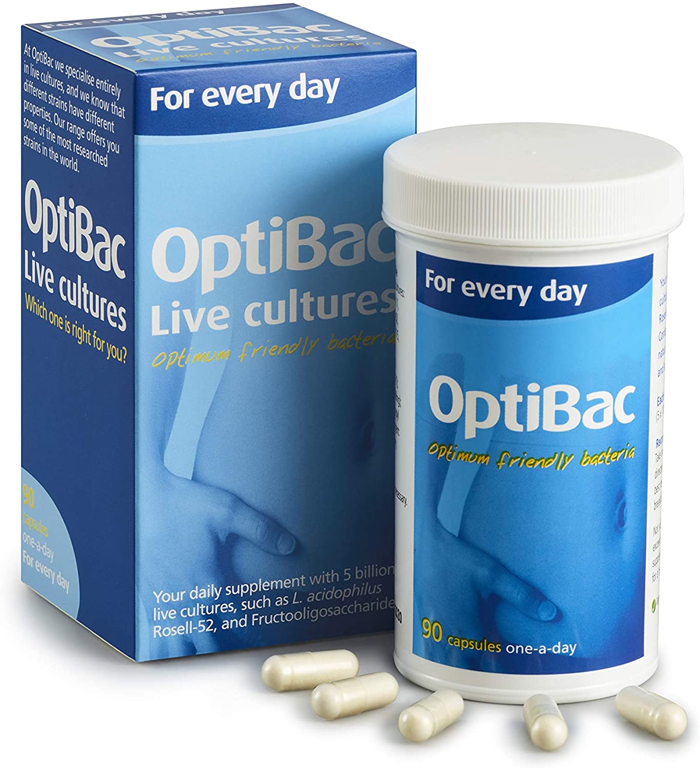 Optibac Probiotics Every Day | Good Bacteria Supplement | Digestive ...
