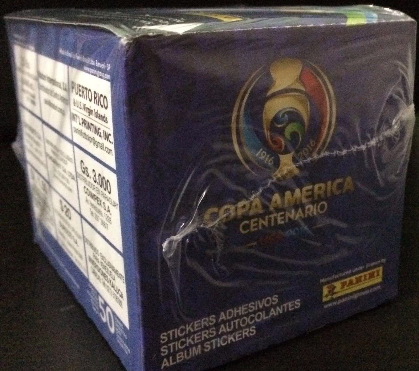 Panini USA 2016 Copa America CENTENARIO complete 50 packs box , Total ...