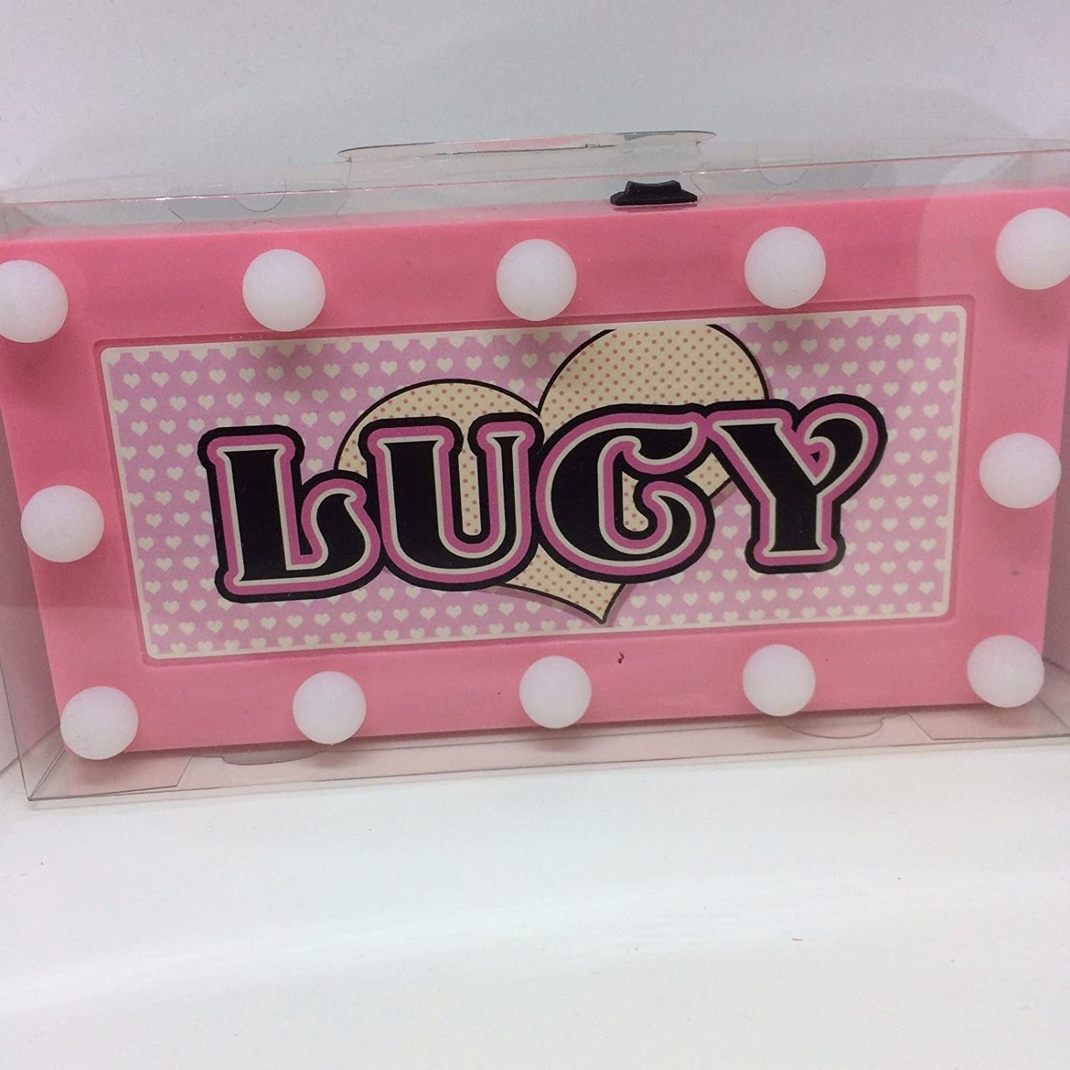 LUCY Childrens LED Personalised Name In Lights room Sign – BigaMart