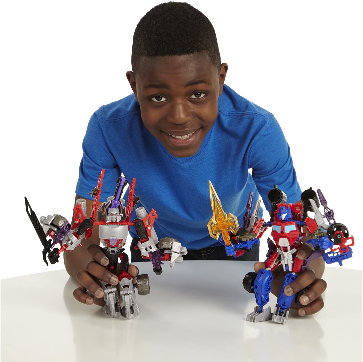 Transformers Construct-Bots Optimus Prime Vs. Megatron Construction Set ...