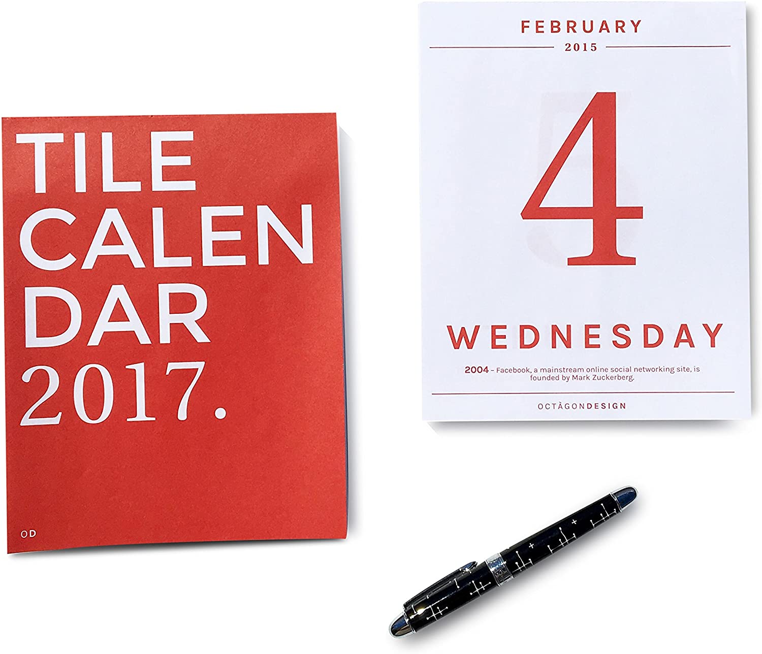 OCTAGON DESIGN 2017 Tile Calendar - BigaMart
