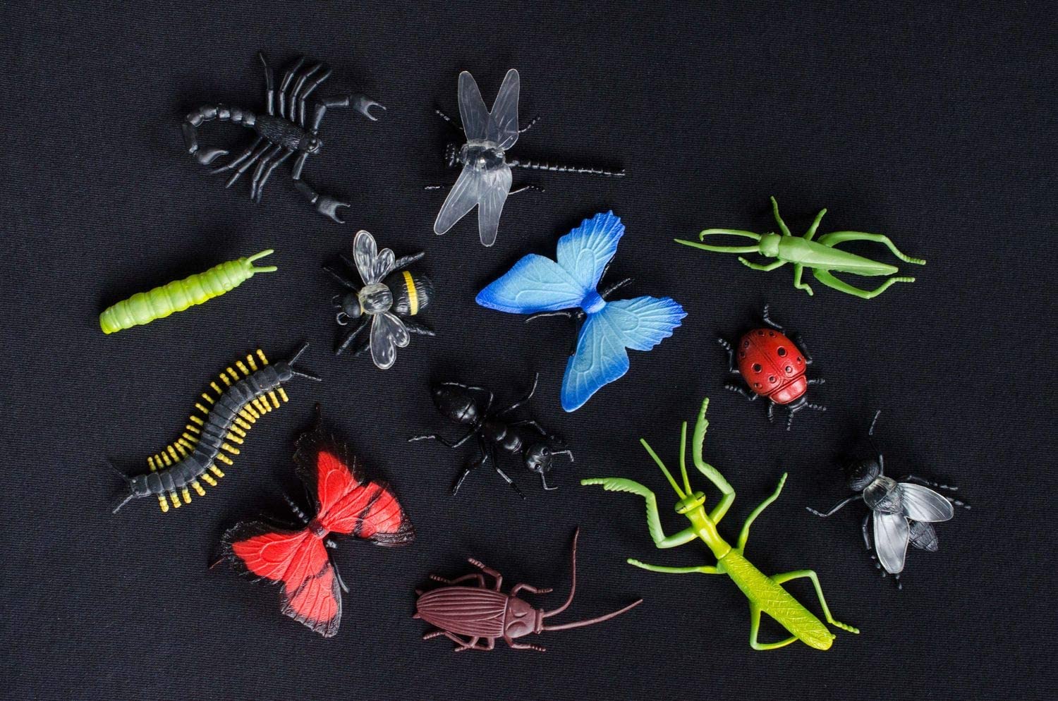 Miniblings 12X Insect Figurines Animal Figure Figures Figuriness Rubber ...
