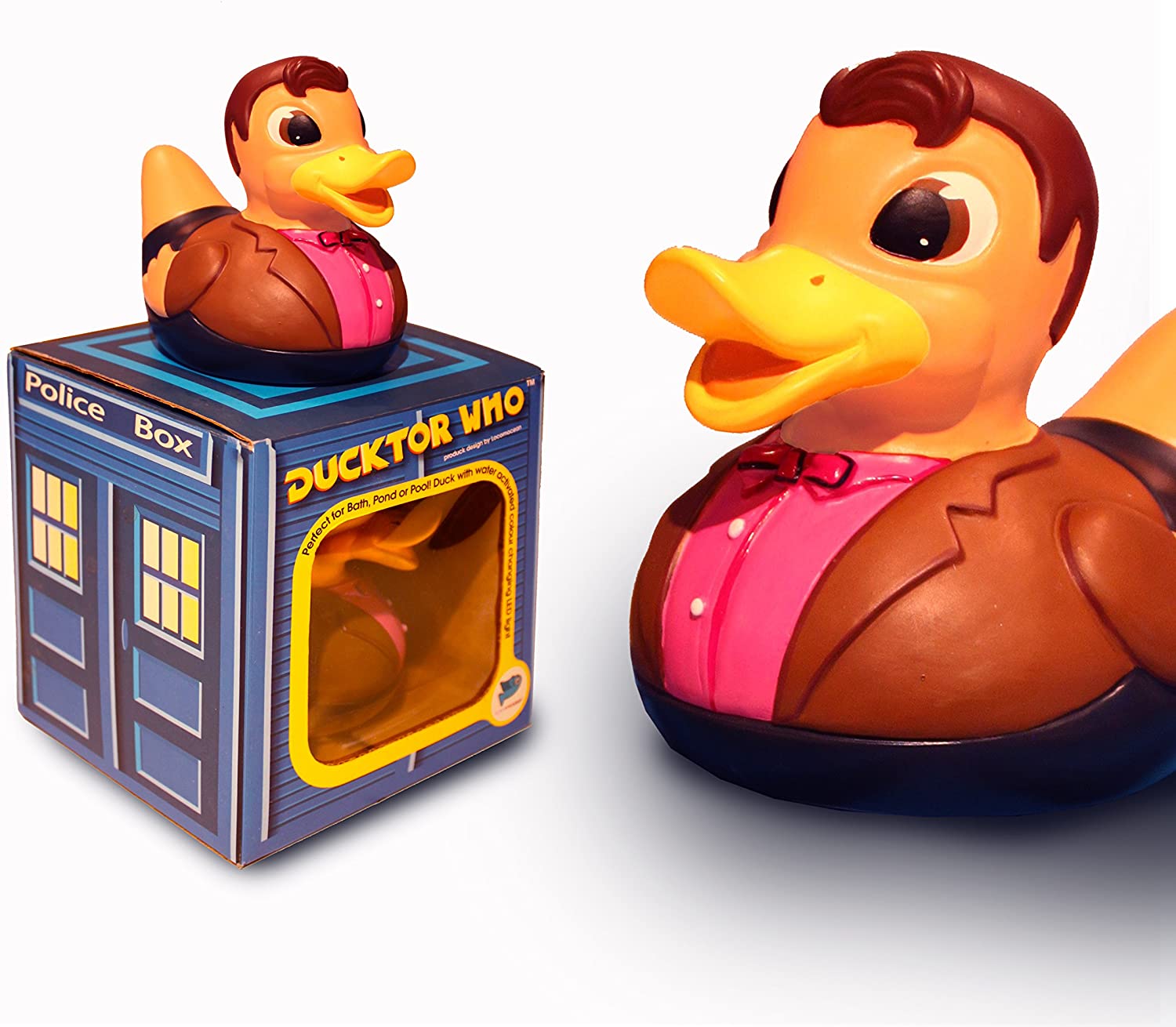 Ducktor Who (Doctor) / Rubber Duck / Light Up Colour Changing LED ...
