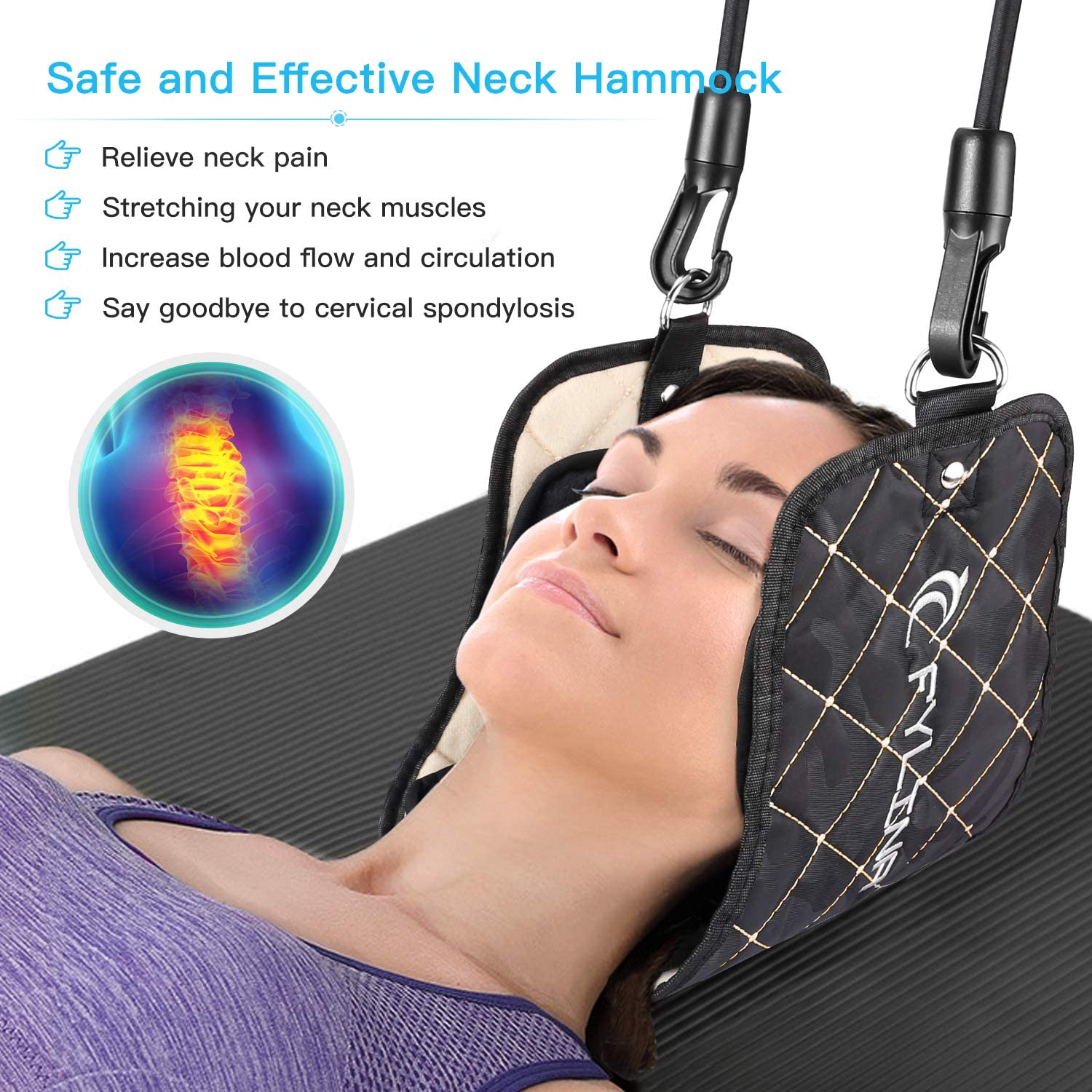 Hammock for Neck,FYLINA Durable Portable Head Hammock to Reduce Neck ...