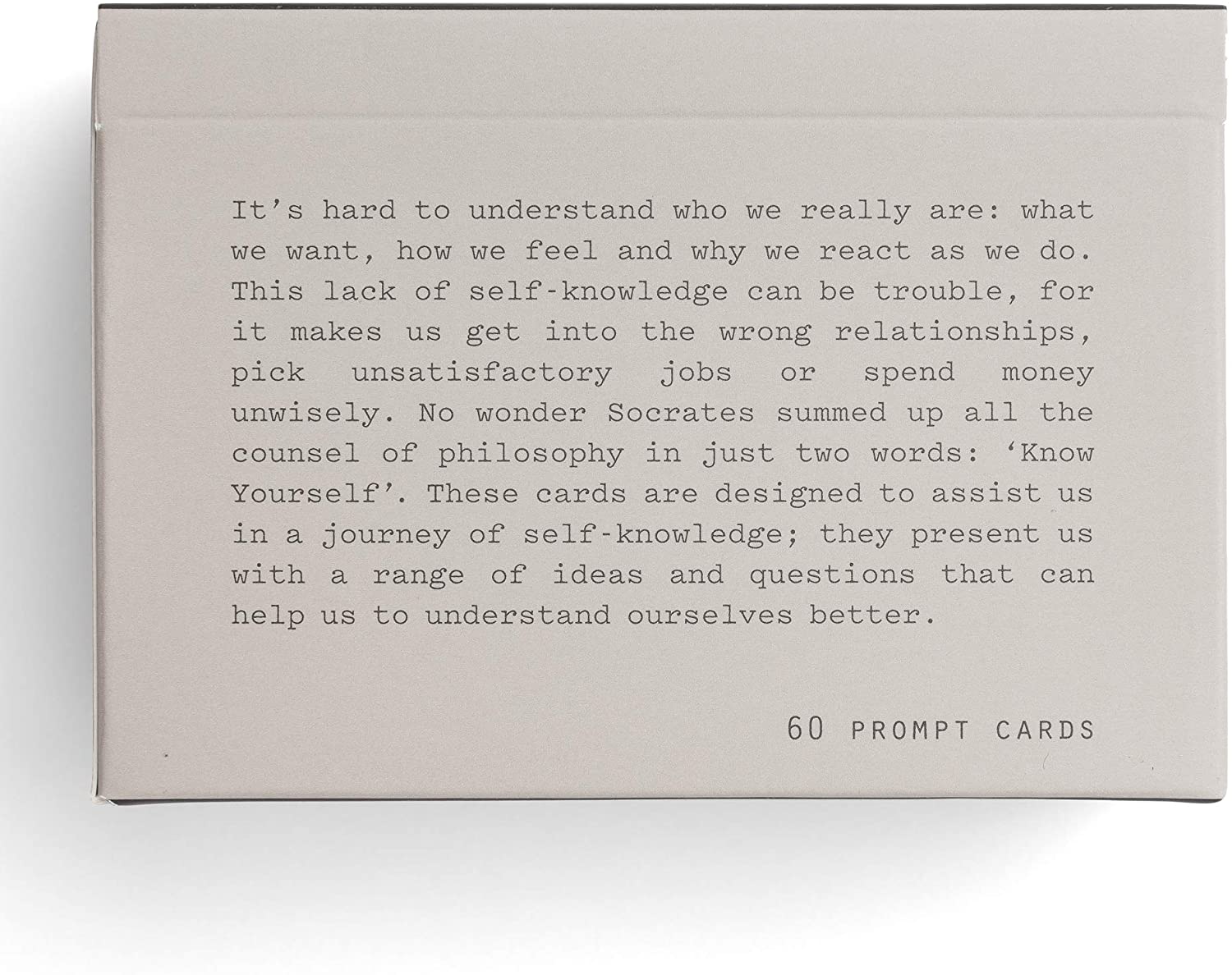 The School Of Life – Know Yourself Prompt Cards – Cards for Self ...