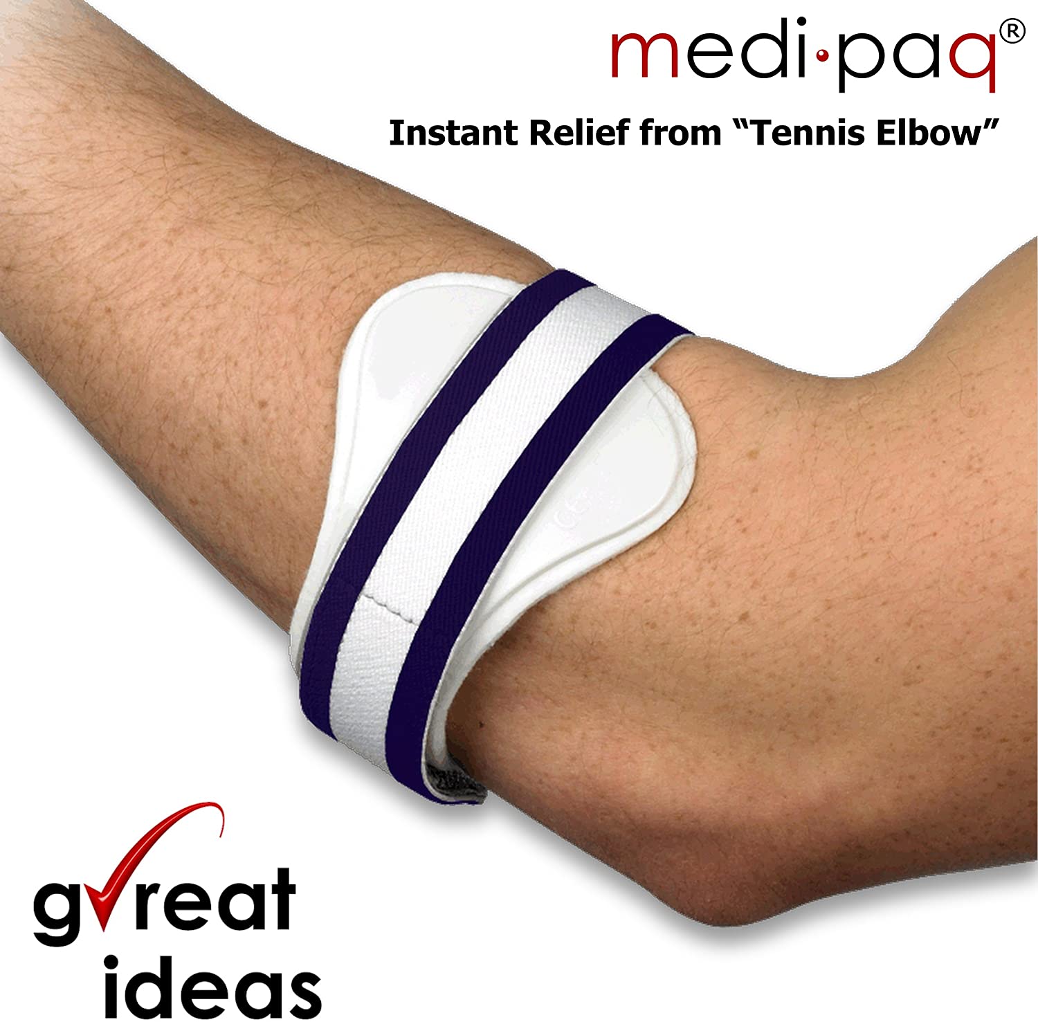 Medipaq® Tennis or Golfers Elbow Epicondylitis Support Clasp – Applies ...