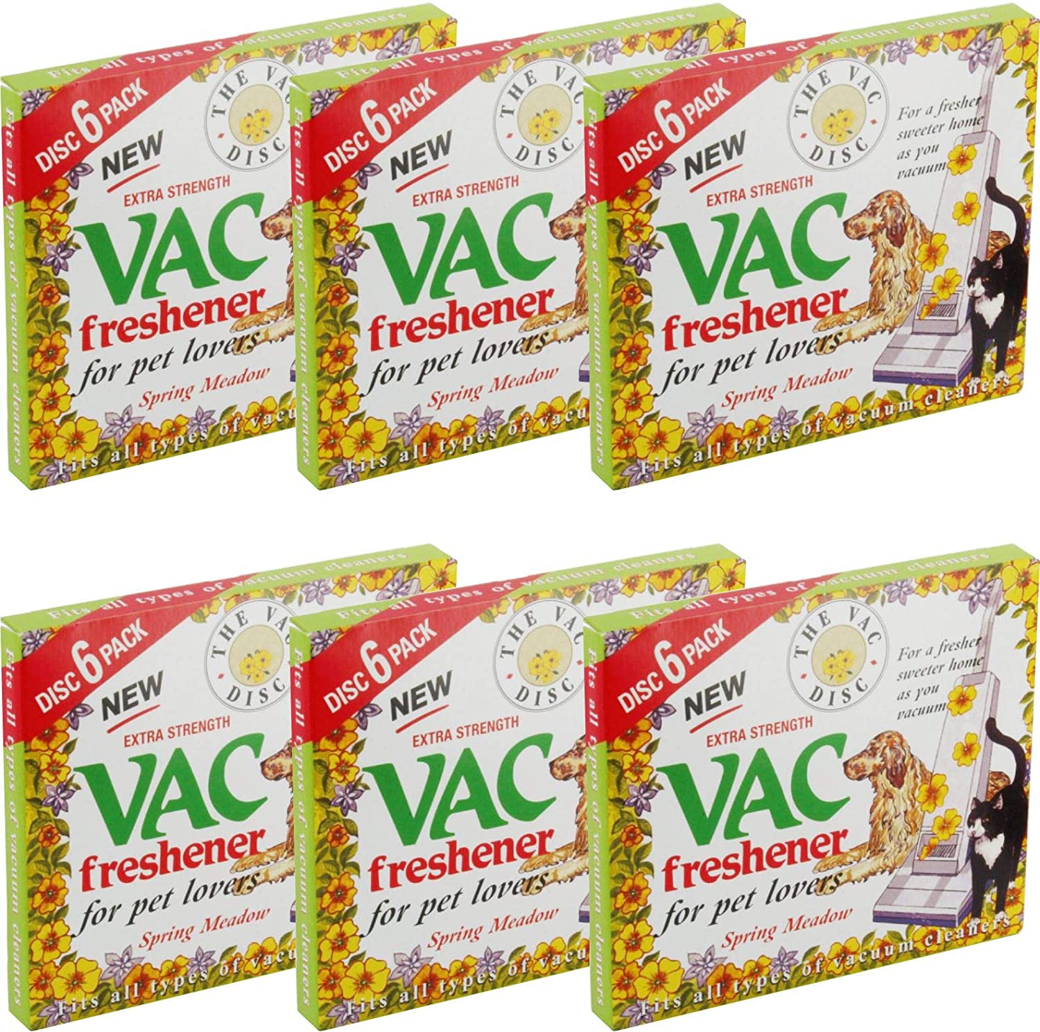 6 x Packs of New Vac Disc Freshener for All Vacuum – Summer Meadow ...