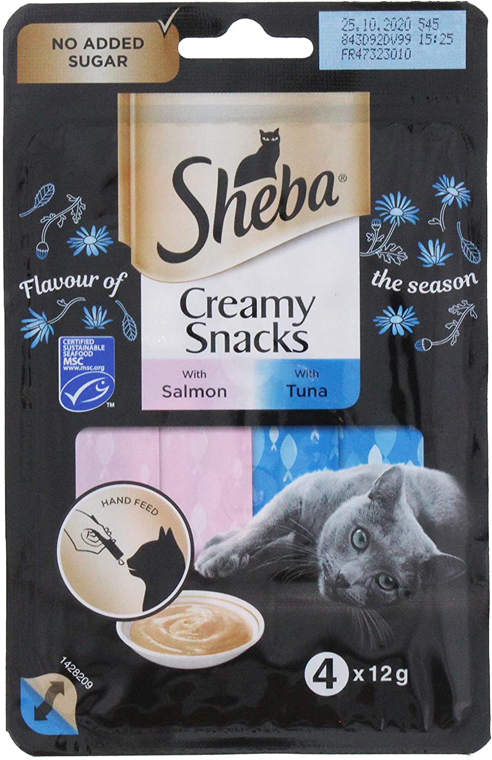 Sheba 4X12G CREAMY SNACKS CAT TREATS CHICKEN & YOGURT – BigaMart