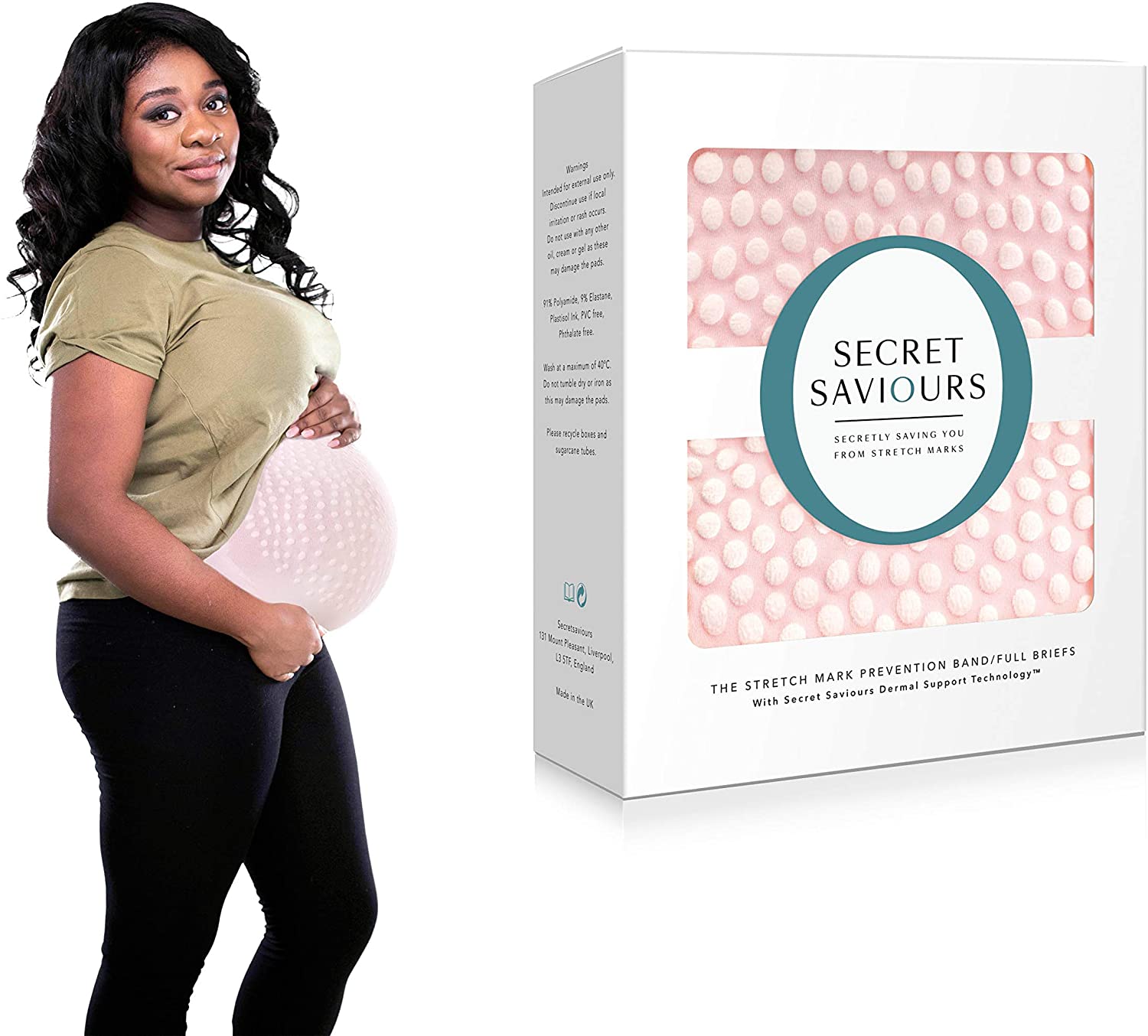 Secret Saviours Pregnancy Belly Band – Stretch Marks Prevention Bump ...