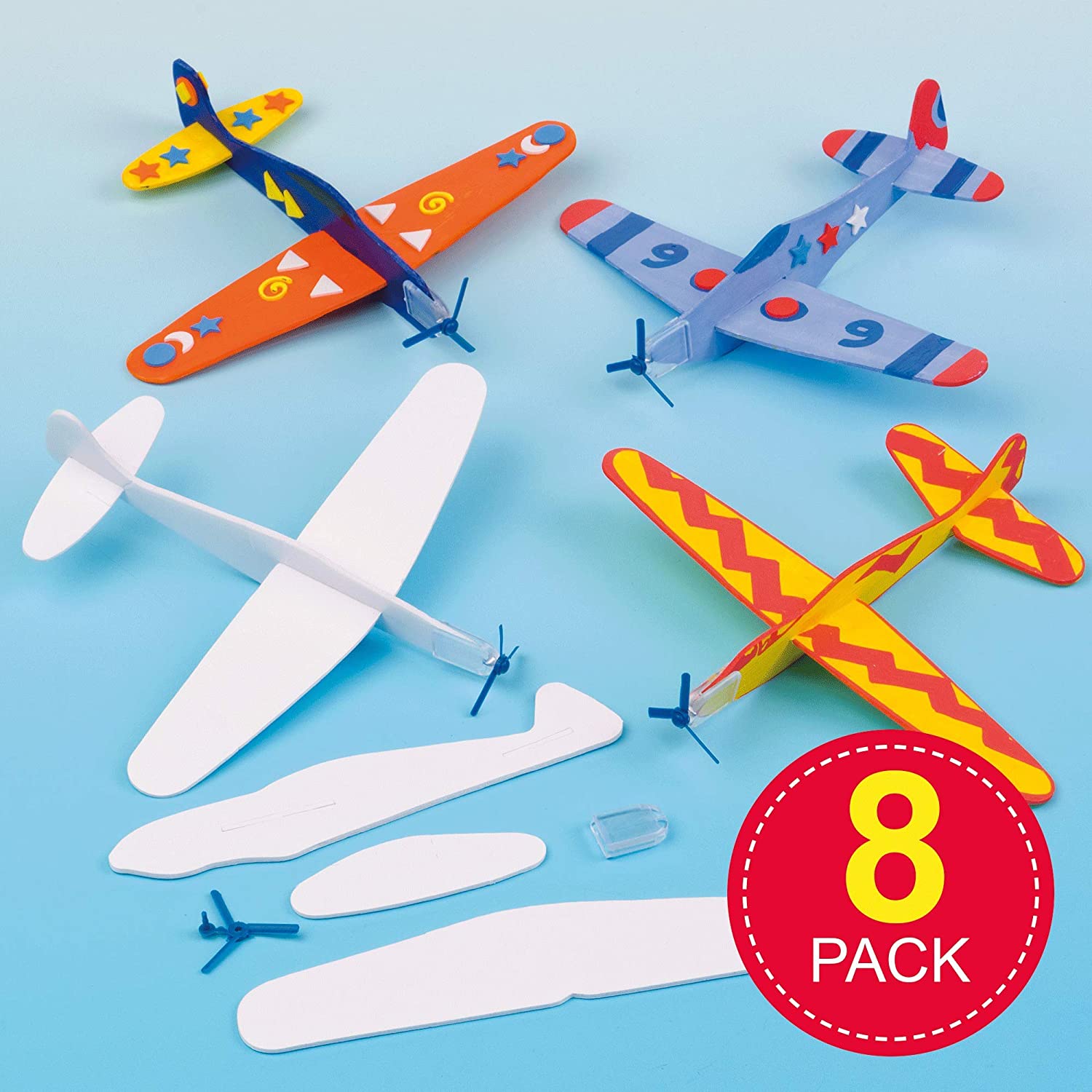 Baker Ross EV1813 Make Your Own Flying Gliders, Arts and Crafts for ...