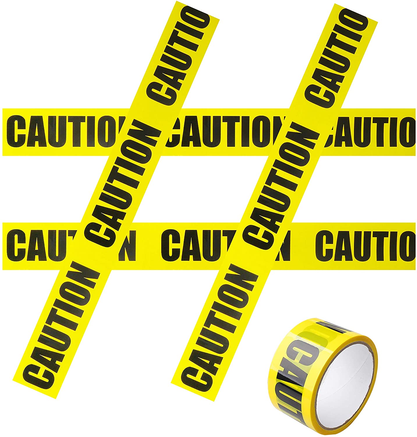 nuoshen Warning Tape, Wided Version CAUTION Adhesive Barricade Tape ...