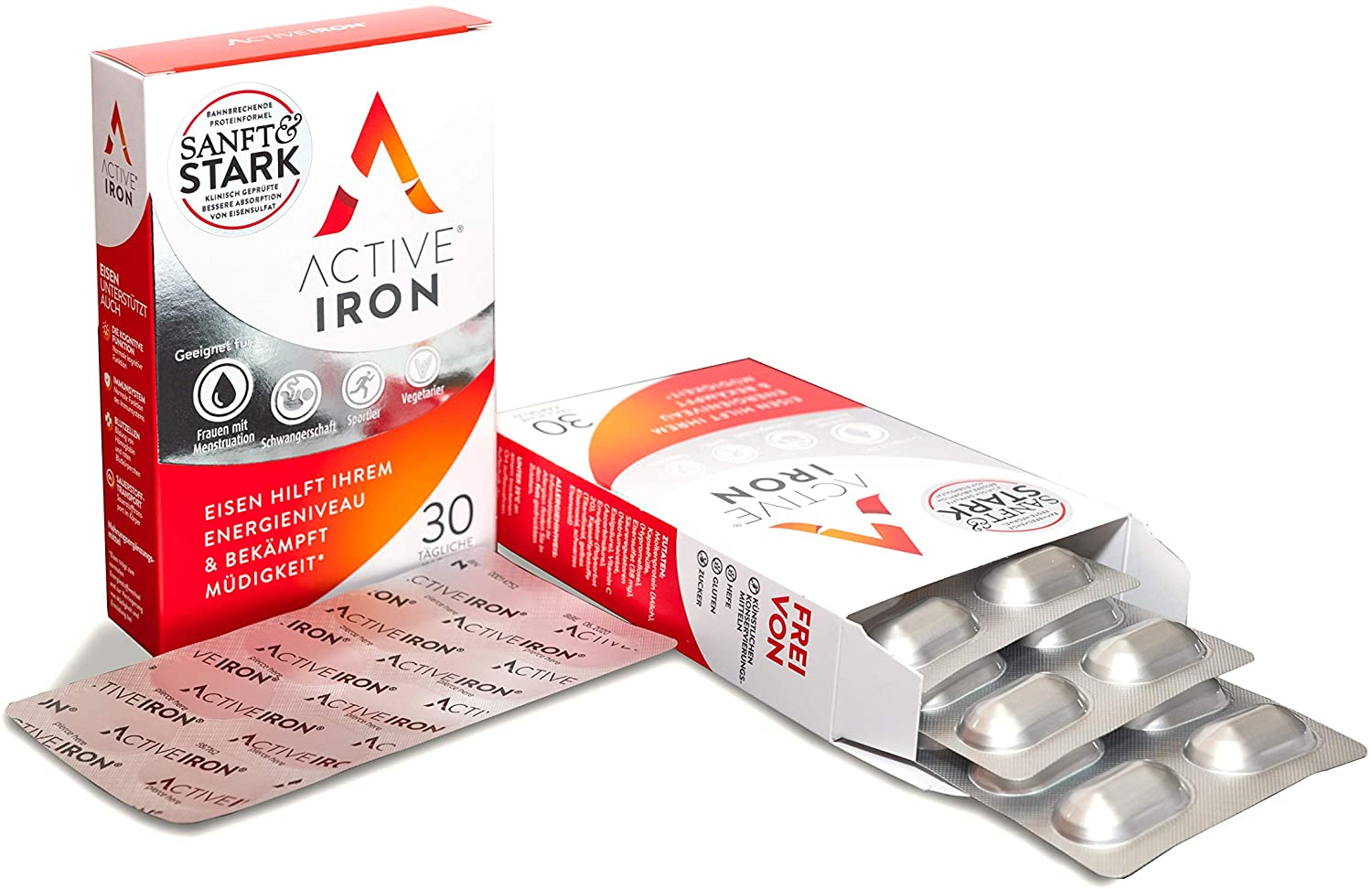Active Iron | Iron Tablets | Non-Constipating | Ferrous Sulfate Iron ...