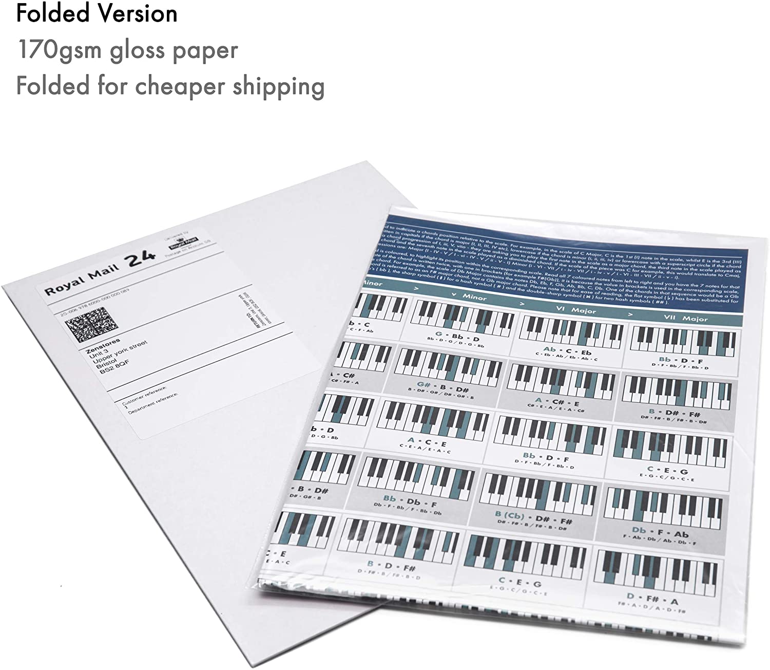 The Really Useful Chord Progression Poster – Piano Poster – Illustrated ...