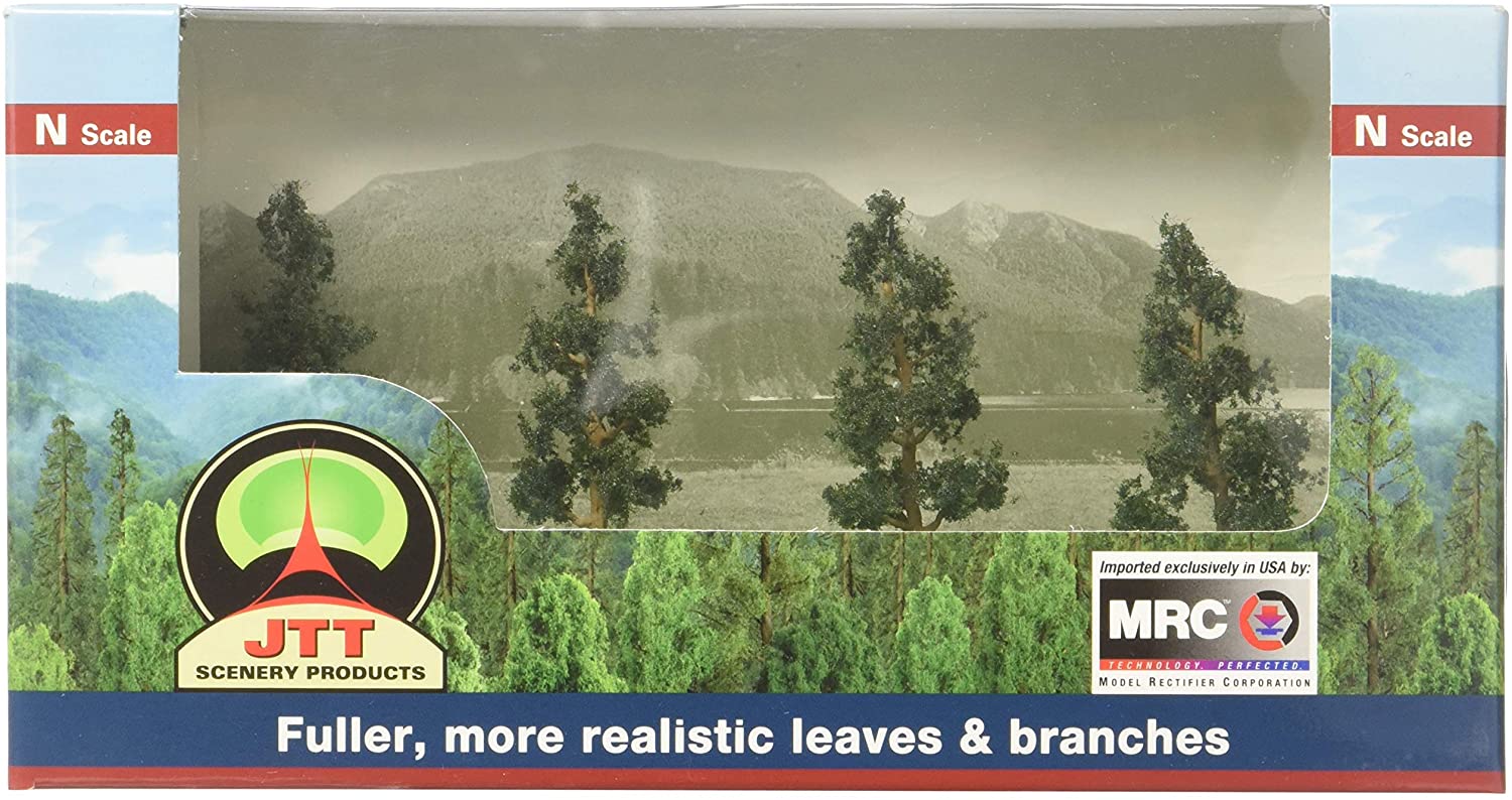 JTT Professional Series Pine Trees 2″ HO/N Scale – 4 Pack – BigaMart