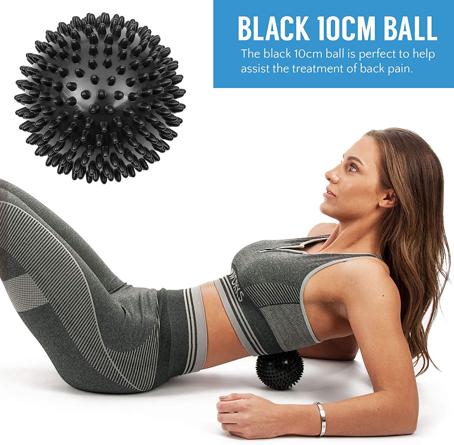 Proworks Spiky Massage Balls | Trigger Point Deep Tissue Roller Set for ...