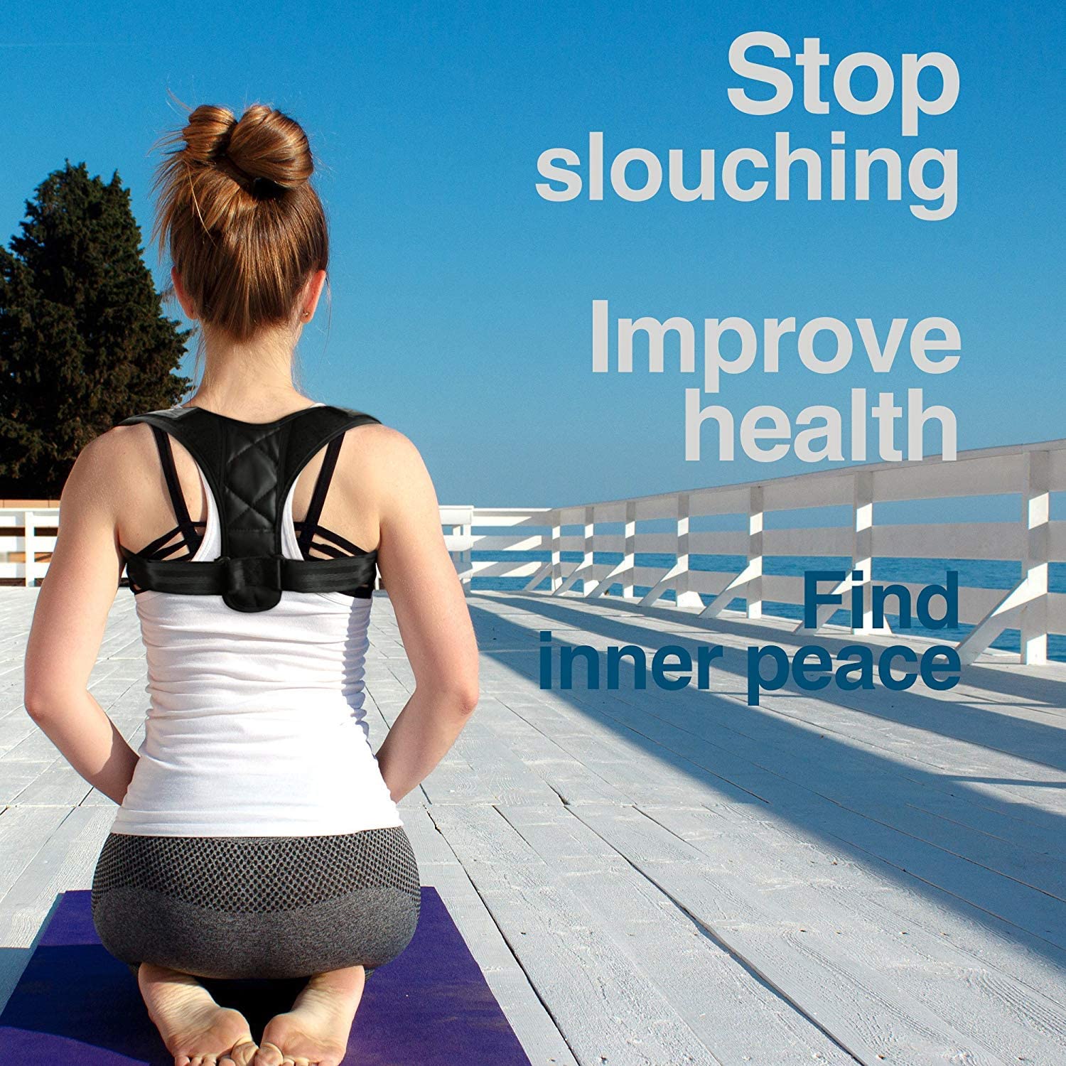 Tomiya Figure 8 Posture Corrector Clavicle Support Brace for Upper Back ...