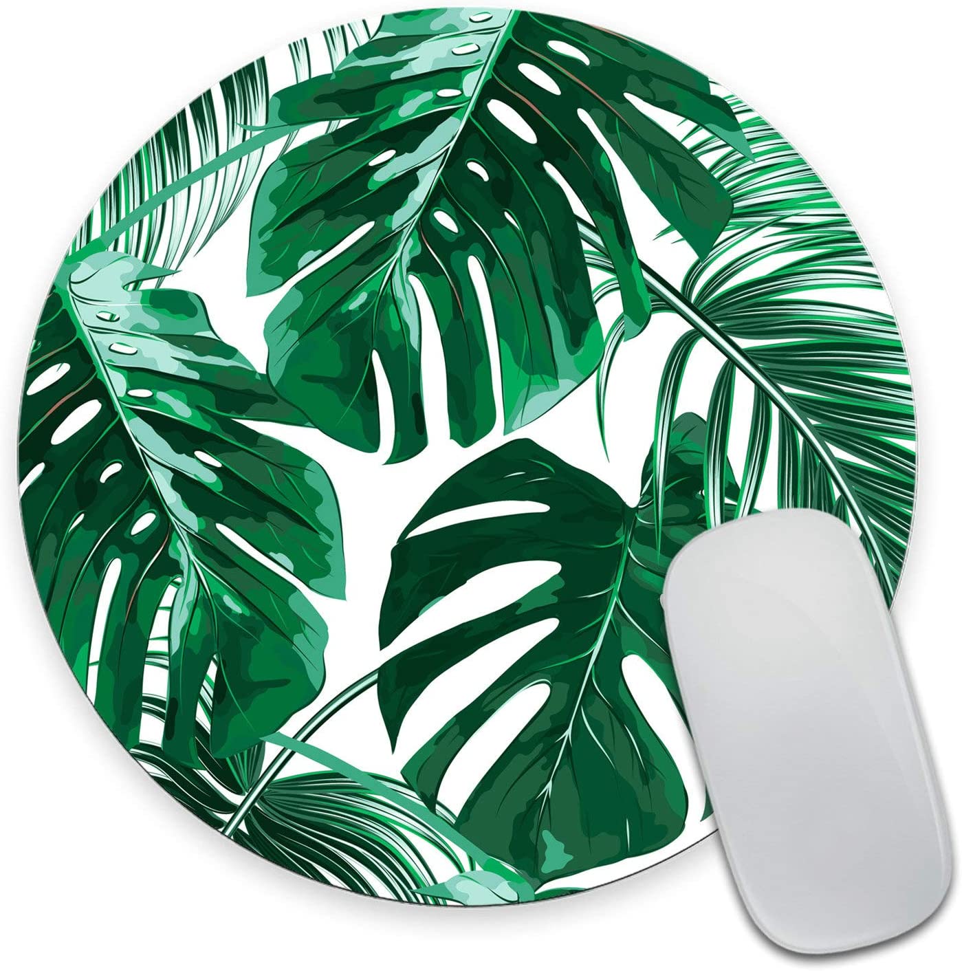 Wasach Tropical Leaf Mousepad – Mat – Beautiful Design – Leaves Green ...