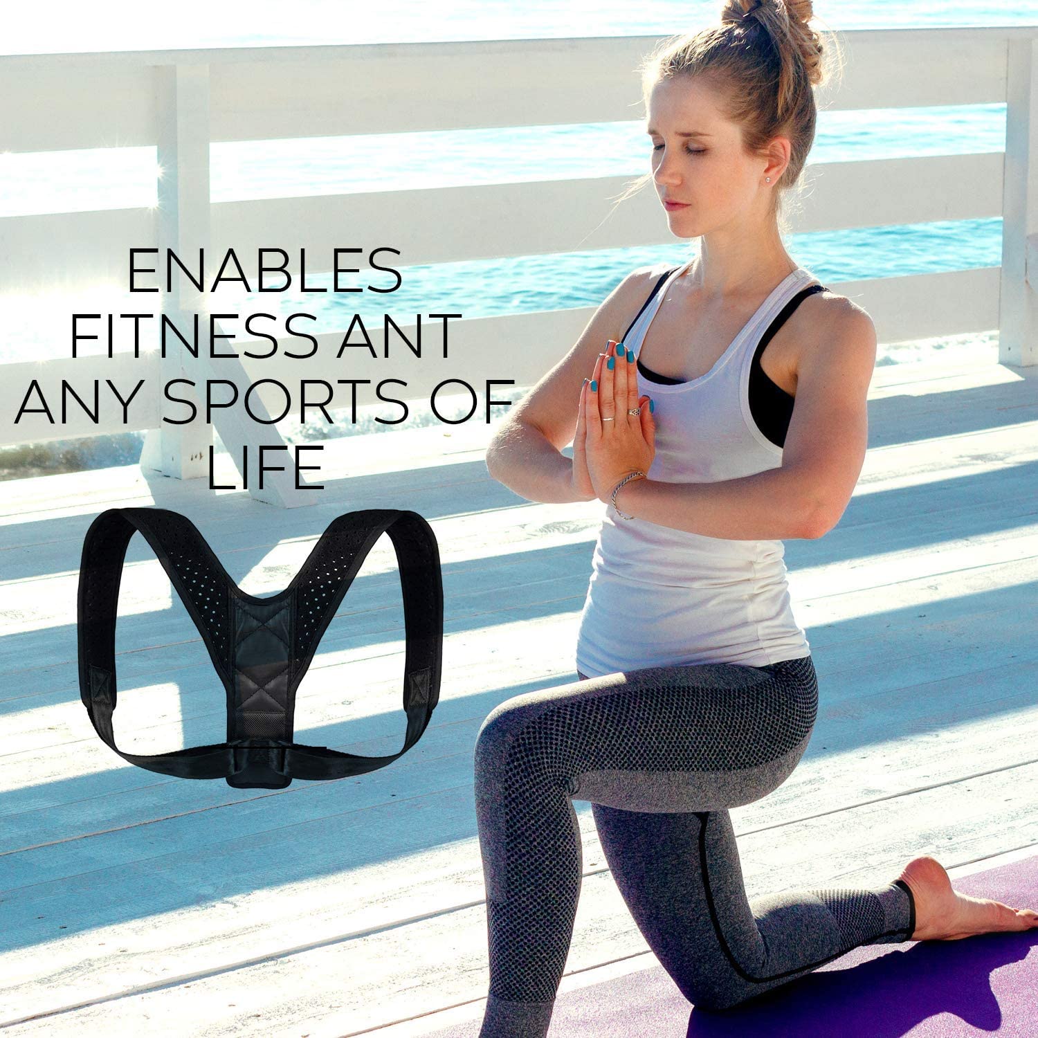 Tomiya Figure 8 Posture Corrector Back and Shoulder Support Brace ...