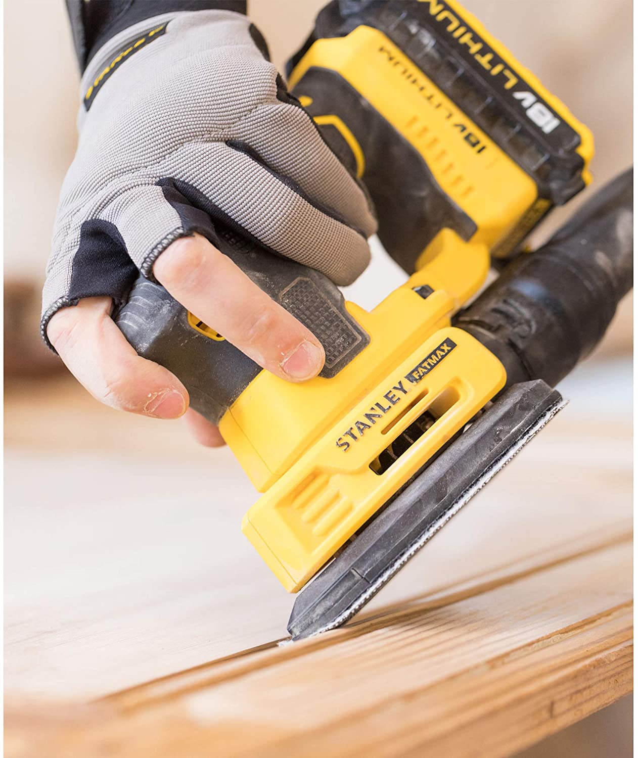 Stanley FMCW210B-XJ FatMax FMCW210B-XJ-Lithium-Ion Finish Sander ...