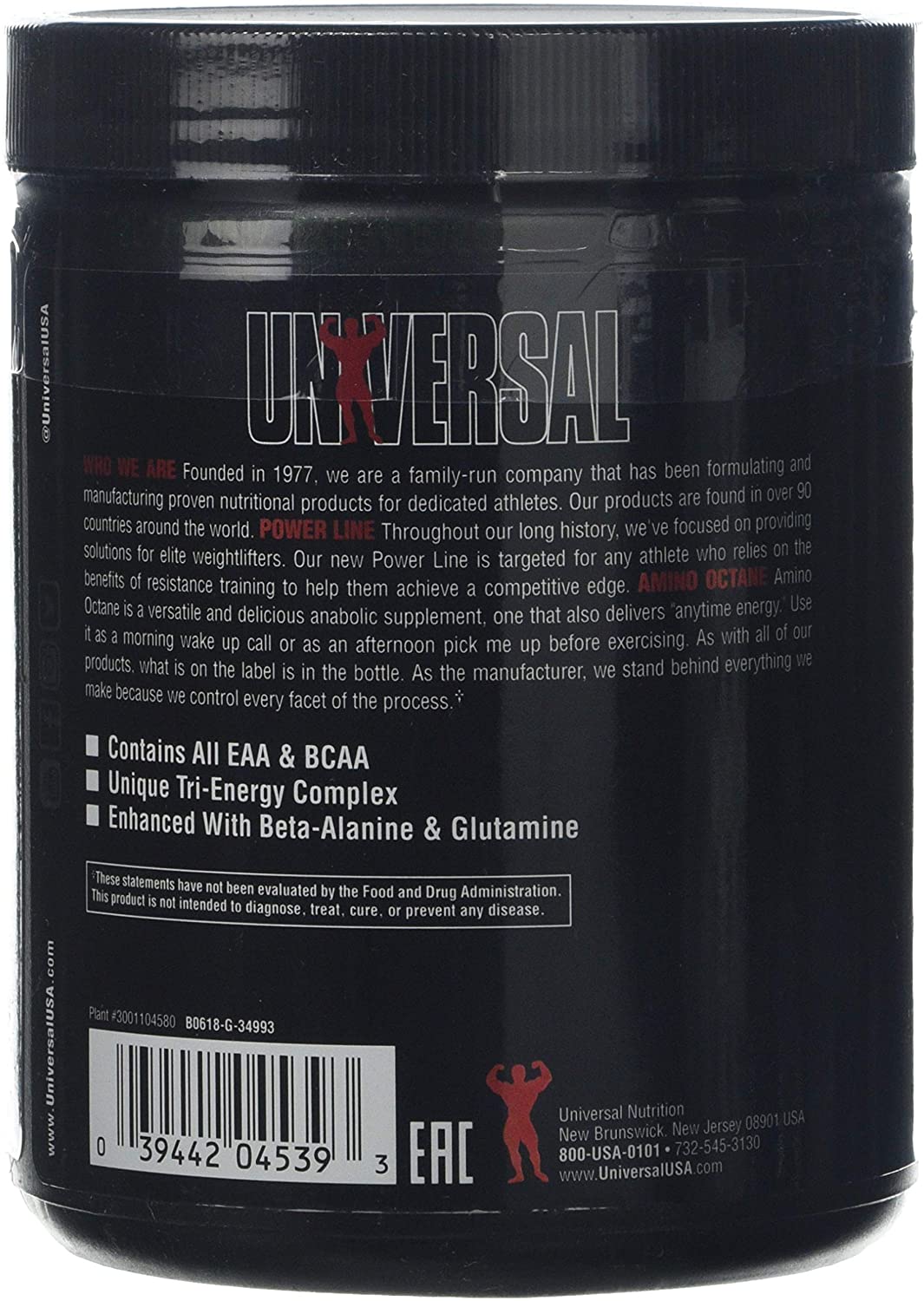Universal Nutrition Amino Octane Supplement, 196 g, Fruit Punch – BigaMart