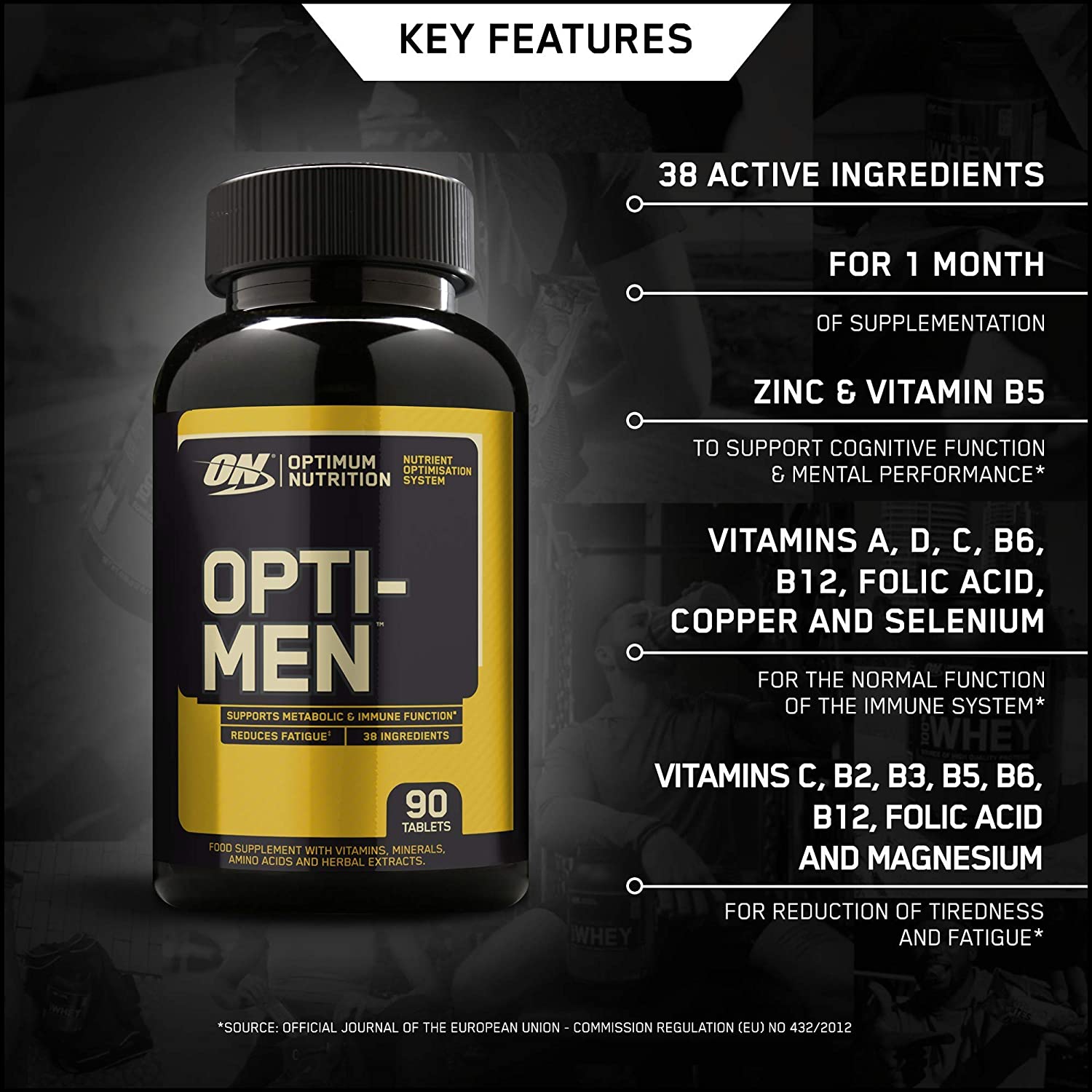 Optimum Nutrition Opti-Men Multivitamin Supplements for Men with ...