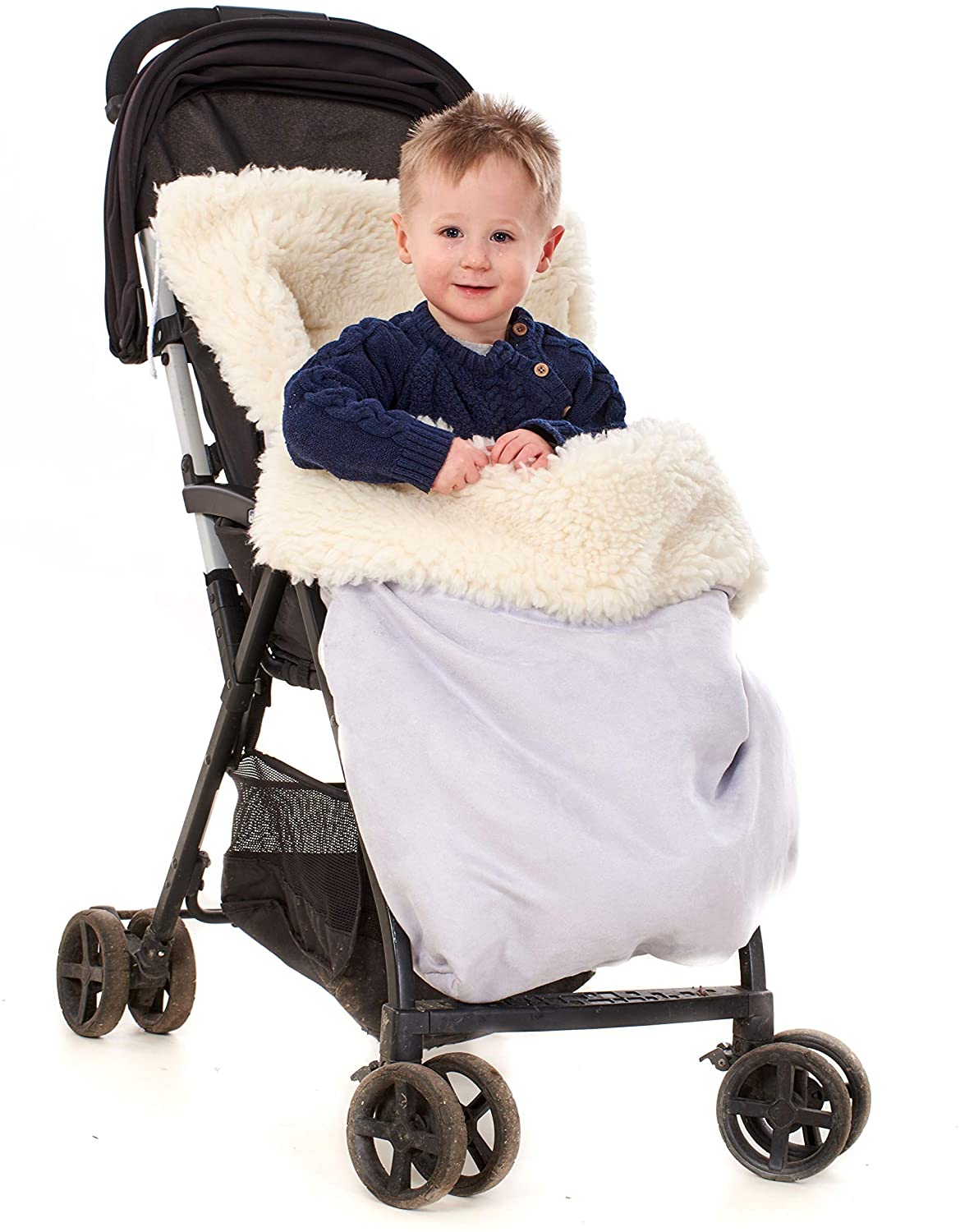 Genesis Luxury Wool Footmuffs. 100% Pure British Merino Wool Sheepskin ...