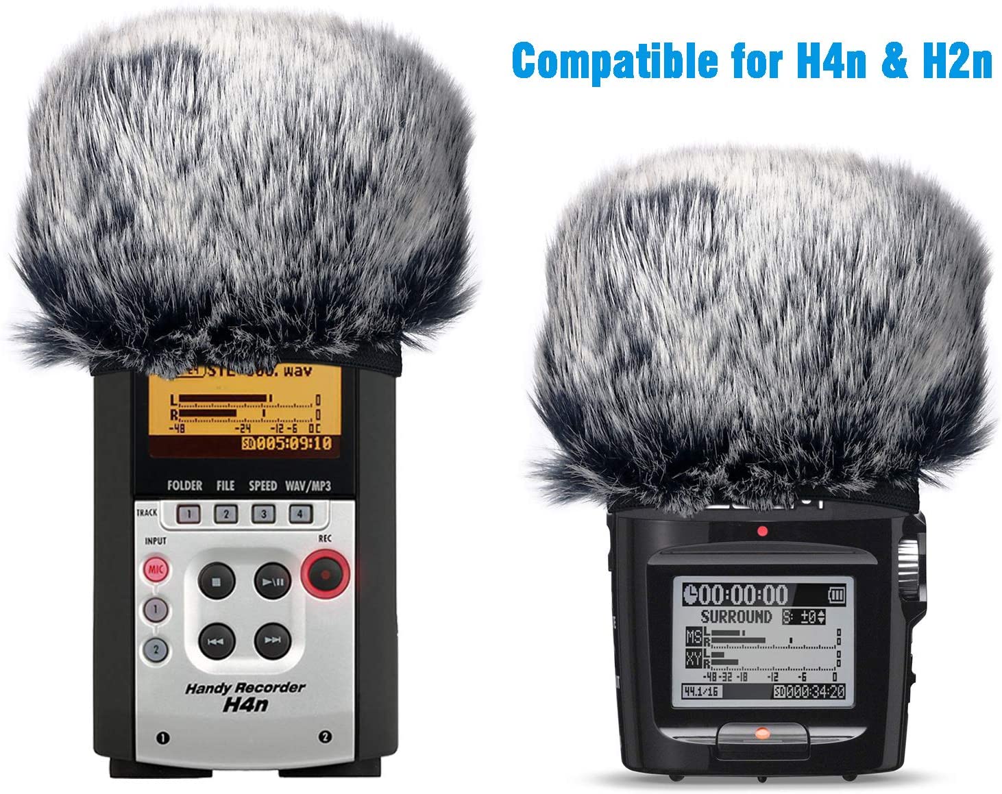 Windscreen Muff for Zoom H2n/H4n Handy Recorders, Zoom Mic Windscreen ...