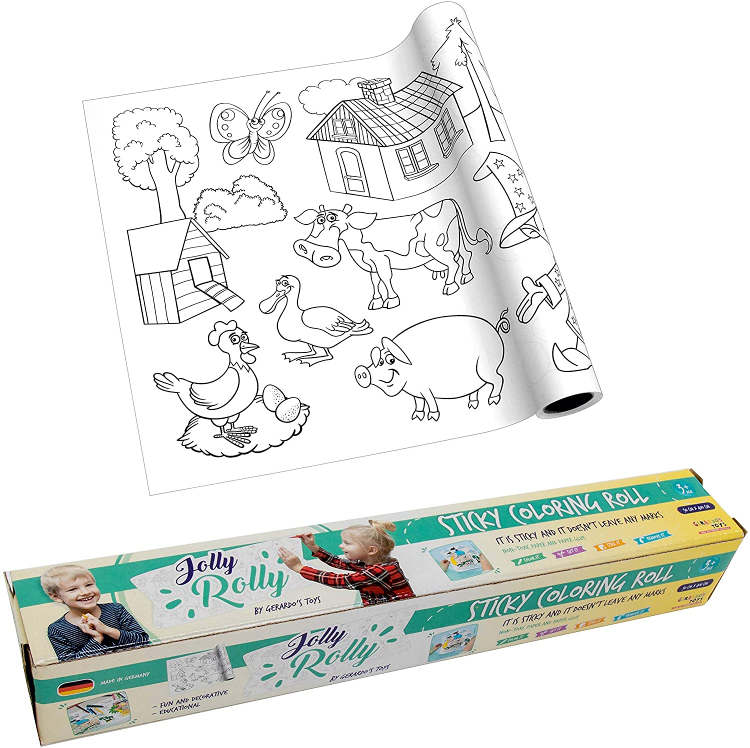 GERARDO’S`S Colouring Paper Roll Fantasy For Kids. Kids Wallpaper For ...