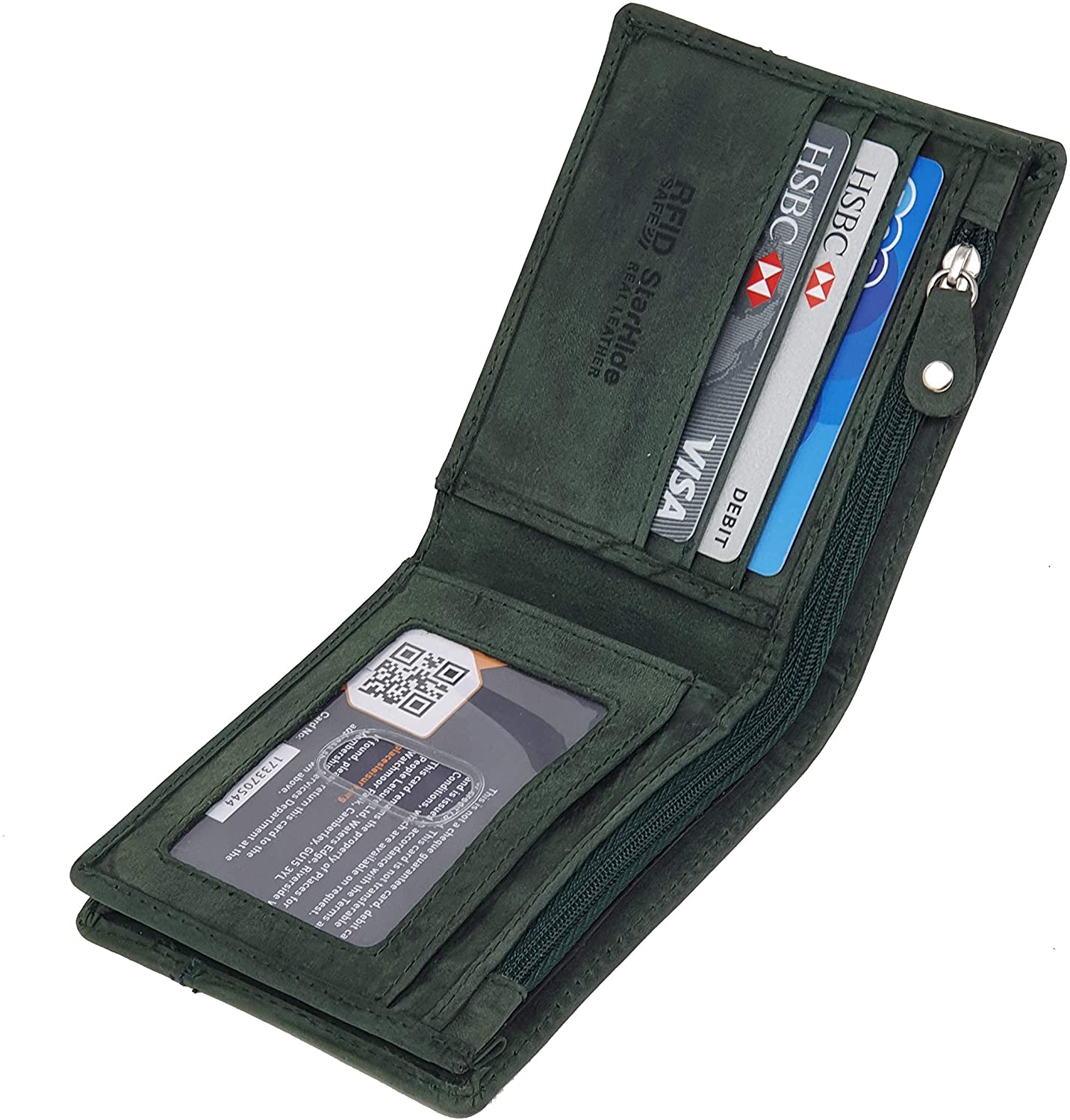 StarHide Mens Essentials Wallet RFID Safe Contactless Security Card ...