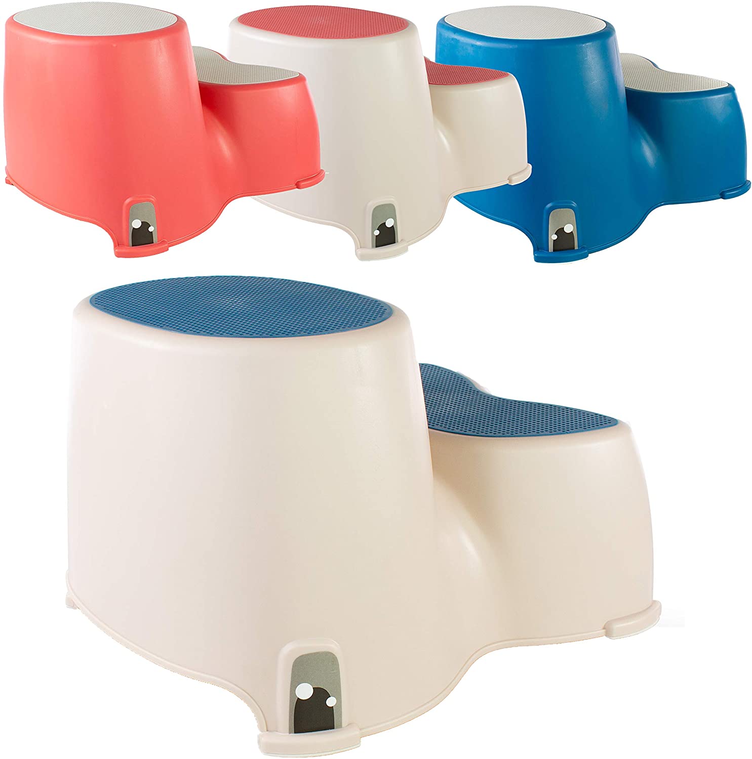 Toilet Stool – Toilet Steps for Toddlers – The Friendly Whale Toddler Step Whale – Kids Double ...