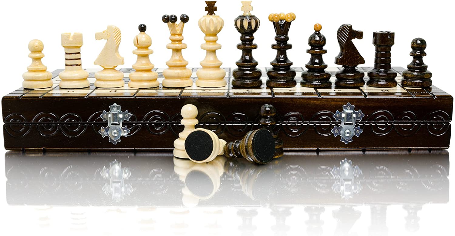 Stunning PEARL XL Large Wooden Chess Set 42cm / 16in. Very Popular ...
