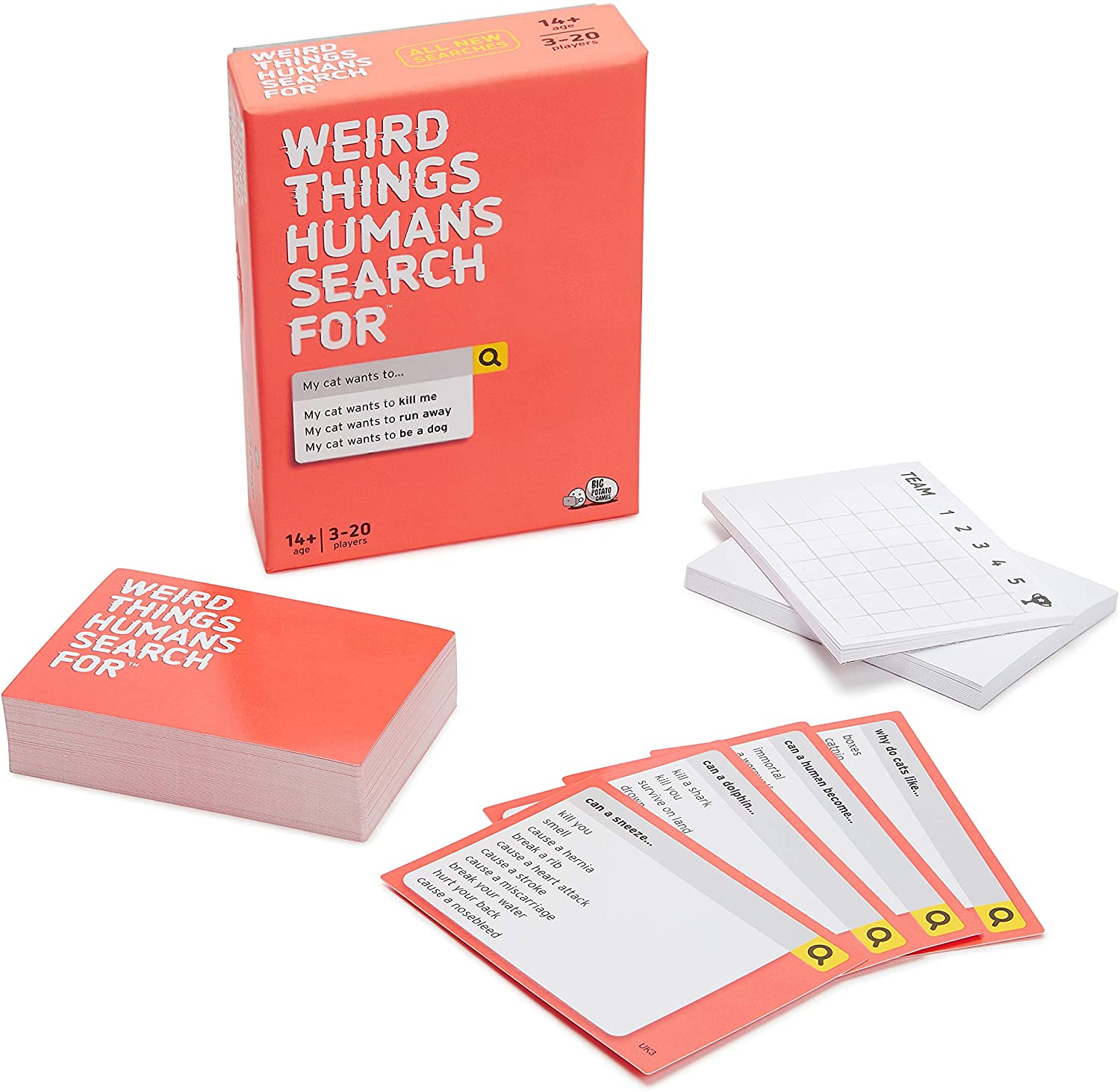 Big Potato Mini Weird Things Humans Search For: A Travel Game about the ...