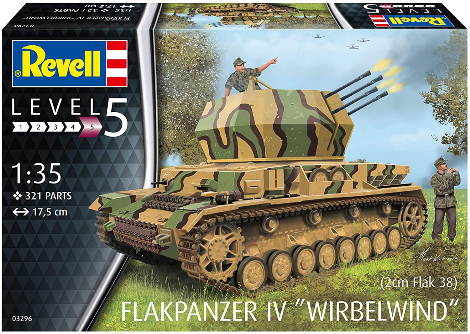 Revell RV03296 Flakpanzer IV Wirbelwind 1:35 Model kit – BigaMart