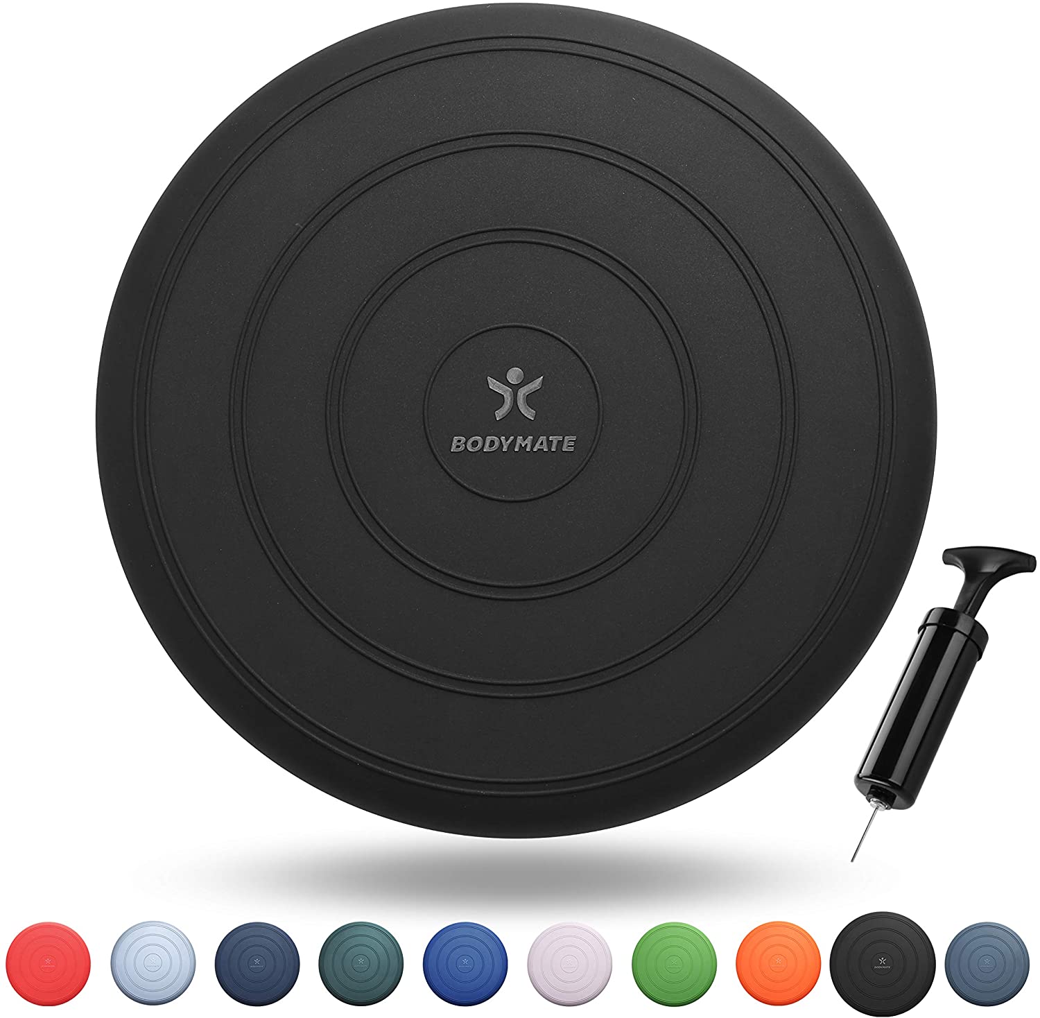 BODYMATE 33cm COMFORT Balance Cushion including pump – Inflatable ...