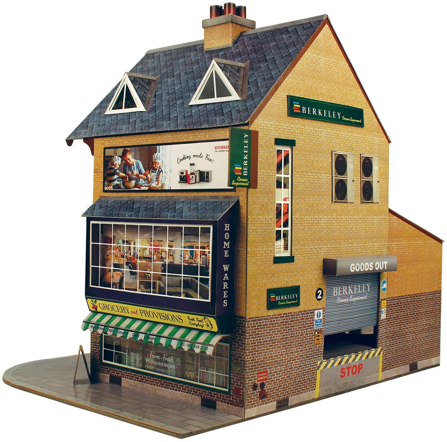 The CityBuilder O gauge 7mm 1:43 scale Model Railway Building CORNER ...