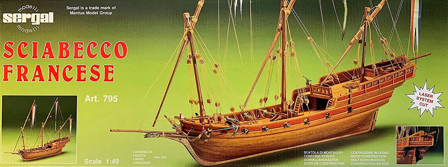 Sergal Model Ship Kit – French Xebec – 16th – 19th Century Fast Vessel ...