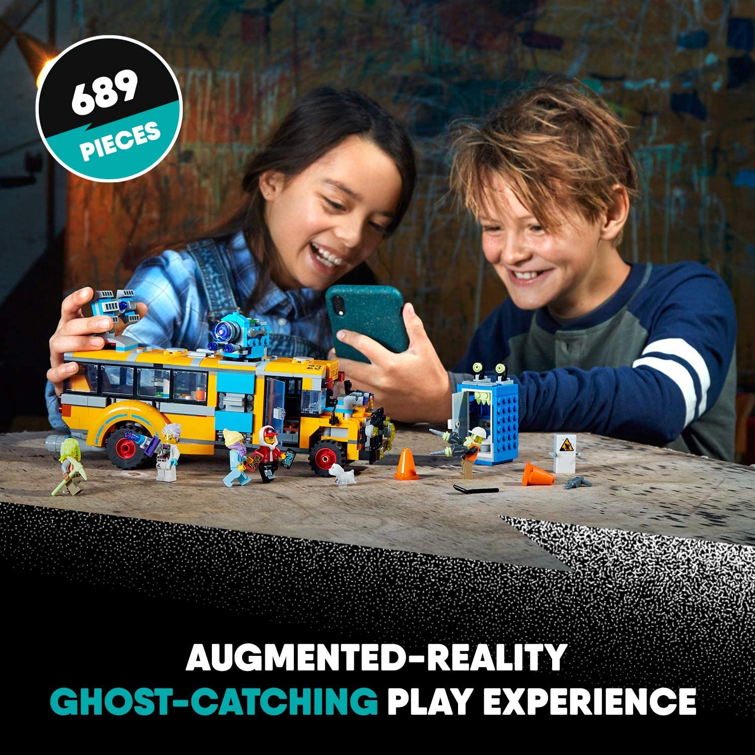 LEGO Hidden Side 70423 Paranormal Intercept Bus 3000 Construction Set ...