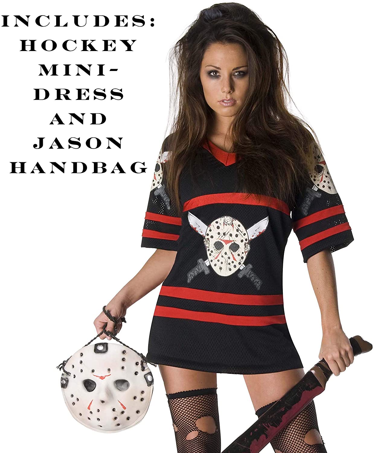 Rubie’s Official Ladies Miss Jason Voorhees Friday The 13th, Adult ...