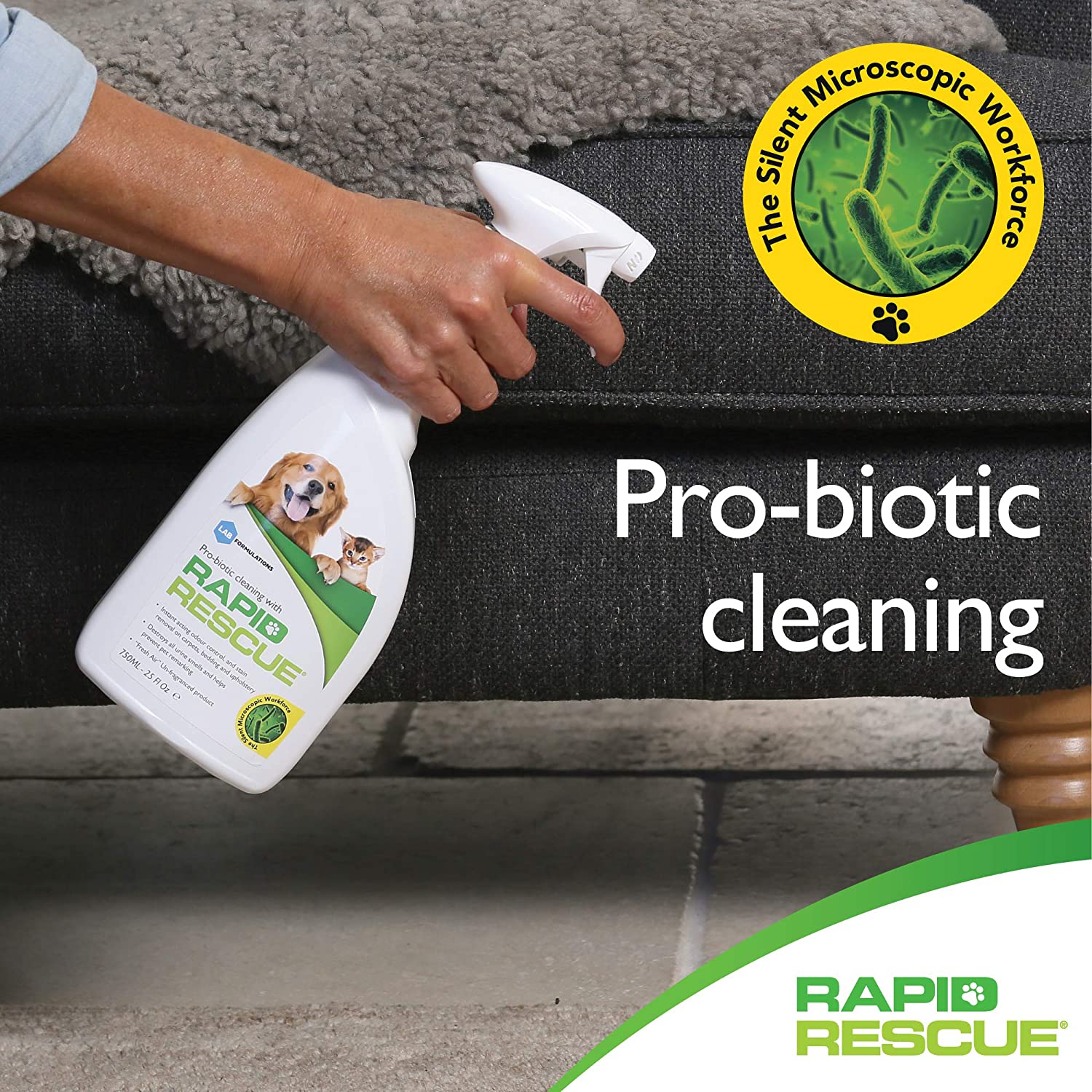 Rapid Rescue | Pet Odour Eliminator Urine Smell Remover | Natural ...