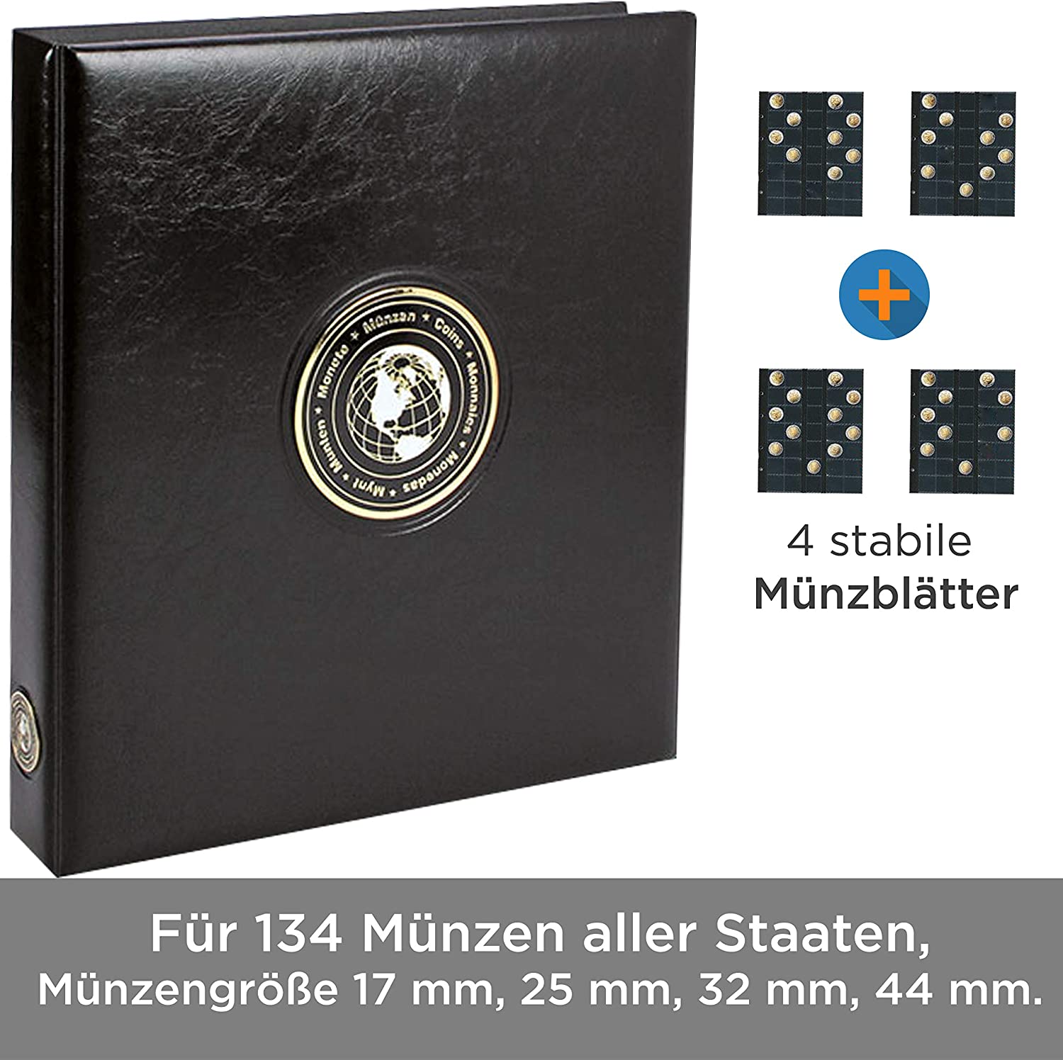 SAFE 7346 Coin File for All Pounds + 4 Sheets for 134 Coins – Coin ...