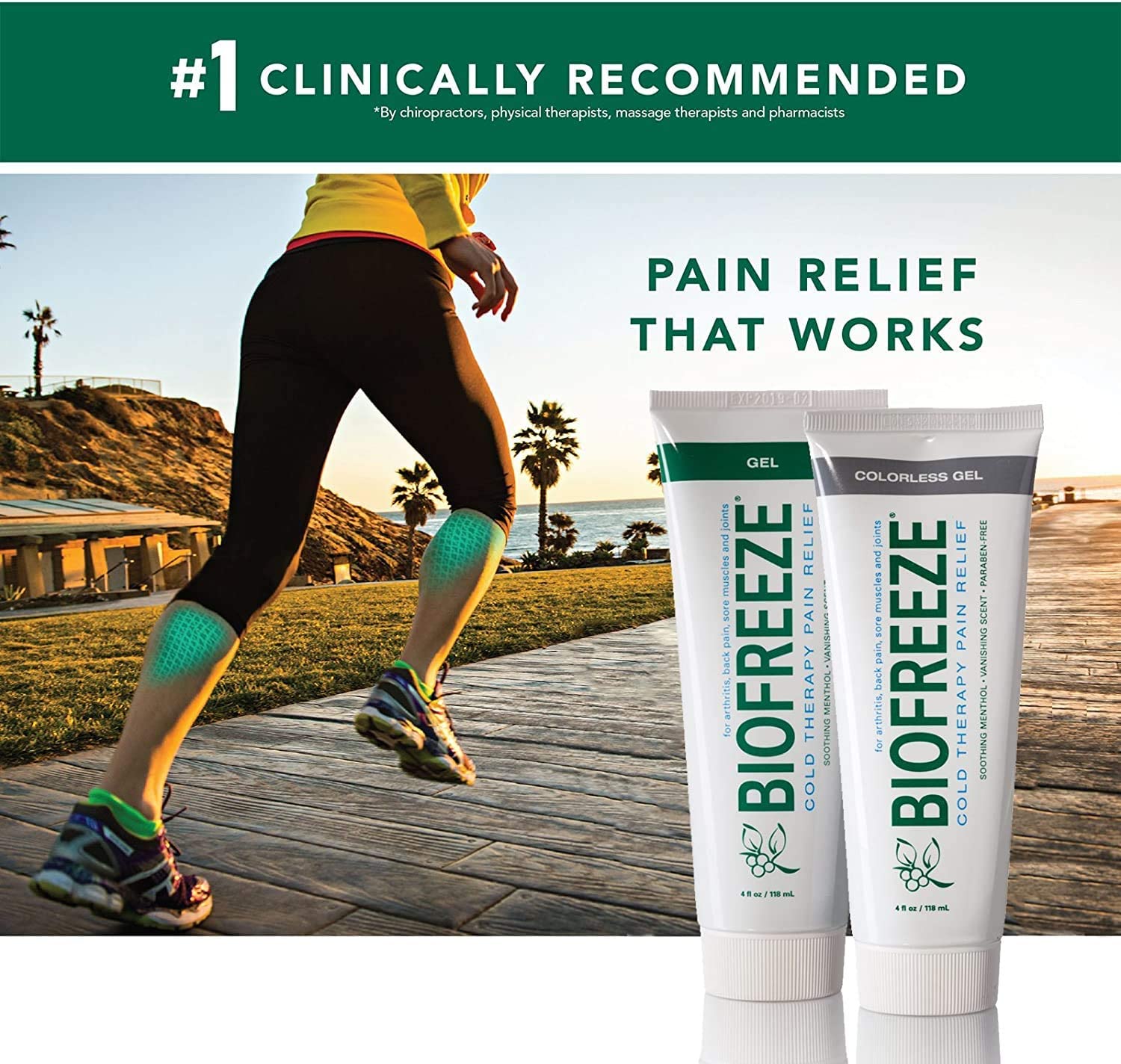 Biofreeze Pain Reliever Gel, Cooling Topical Analgesic for Muscle, Joint, Arthritis, Back Pain ...