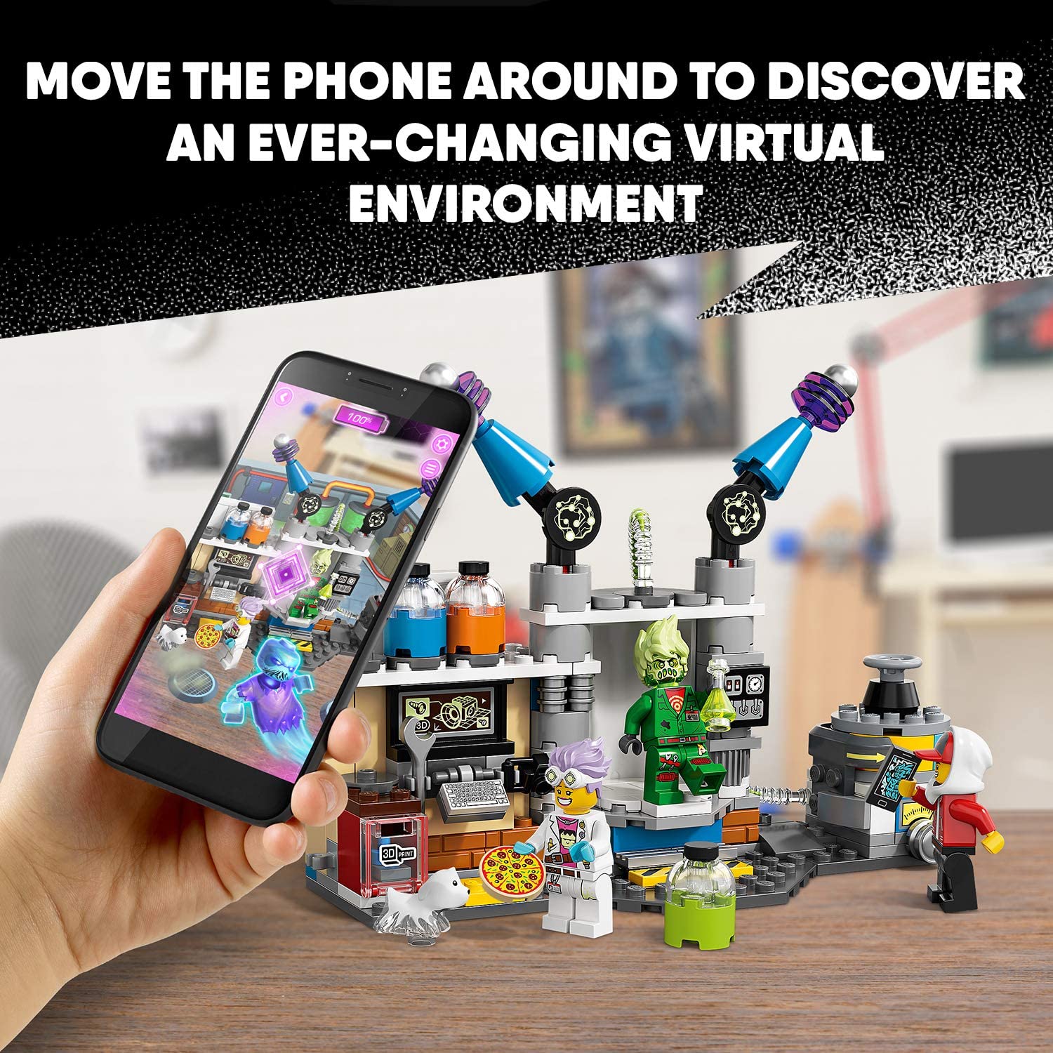 LEGO Hidden Side 70418 J.B.’s Ghost Lab Building Set, AR Games App ...