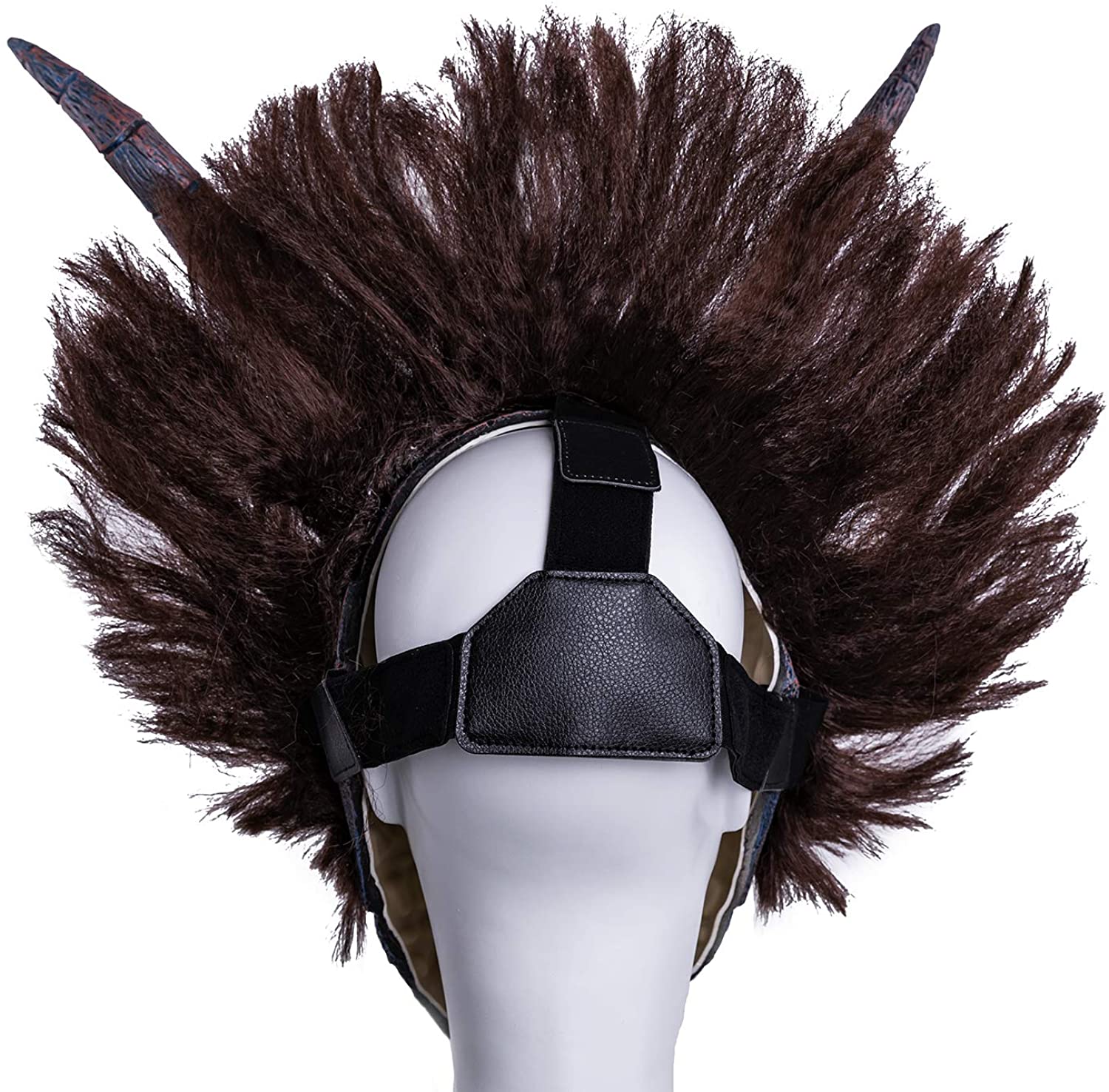 Killmonger Mask with Brown Wig Halloween Cosplay Costume Latex Headgear ...