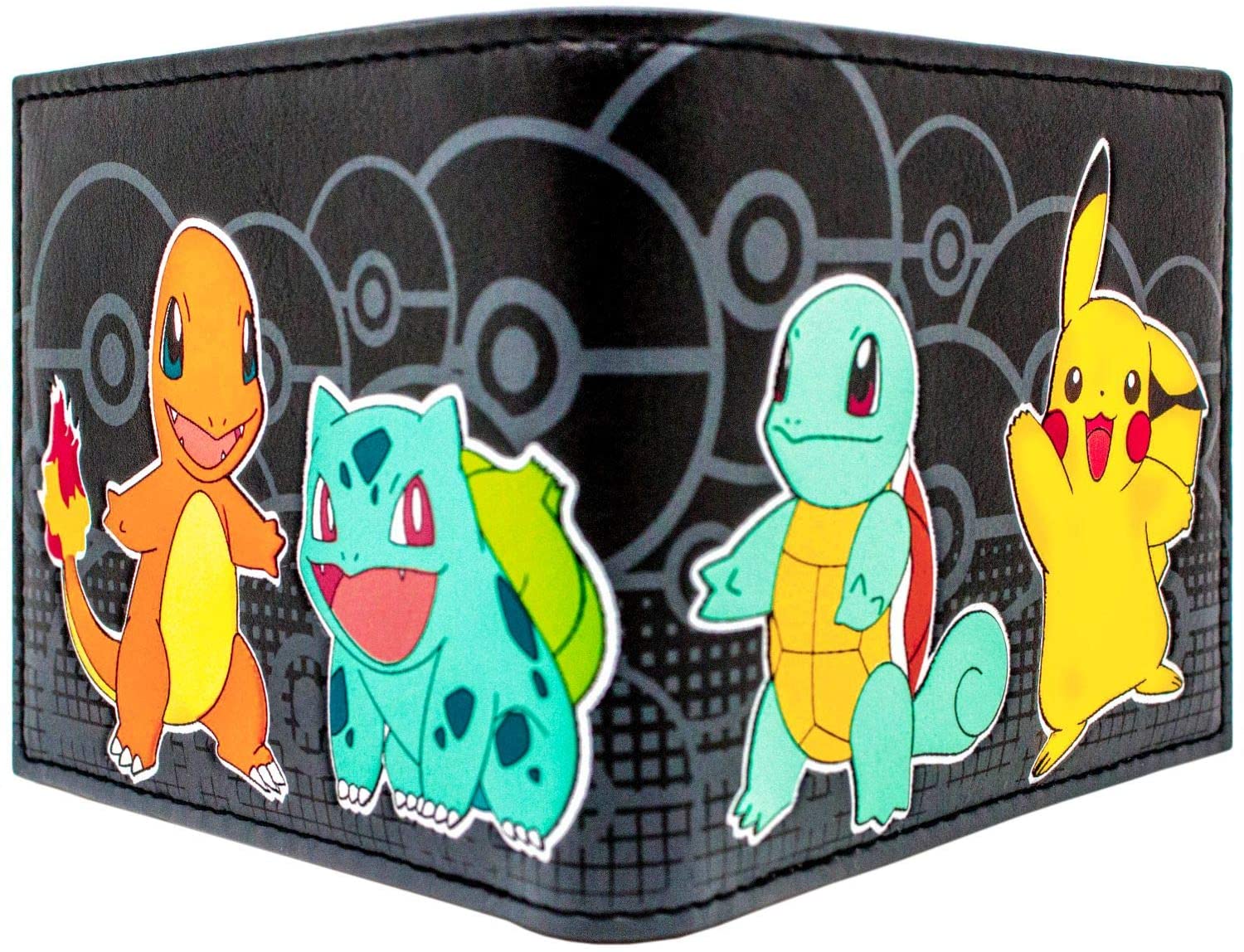 Pokemon Charmander Starters Black ID & Card Bi-Fold Wallet – BigaMart