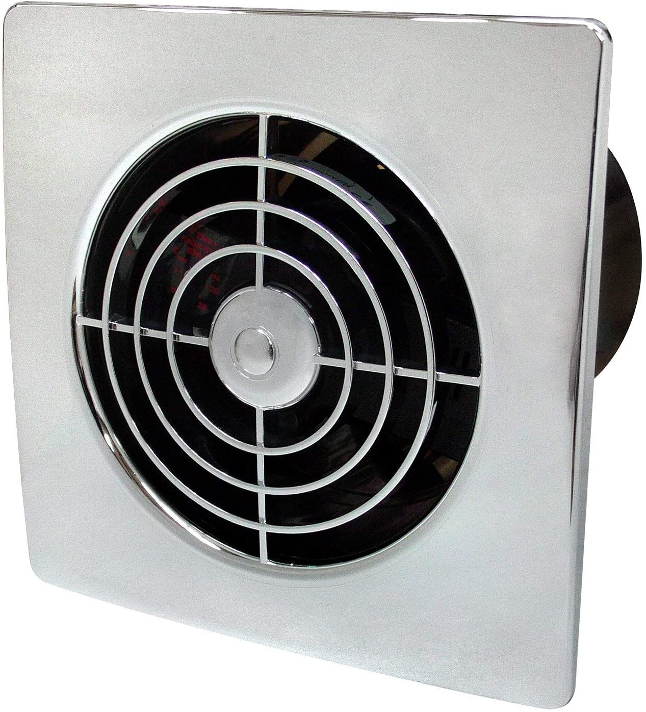 Manrose 100mm Low Profile Extractor Fan/Timer – Chrome – BigaMart