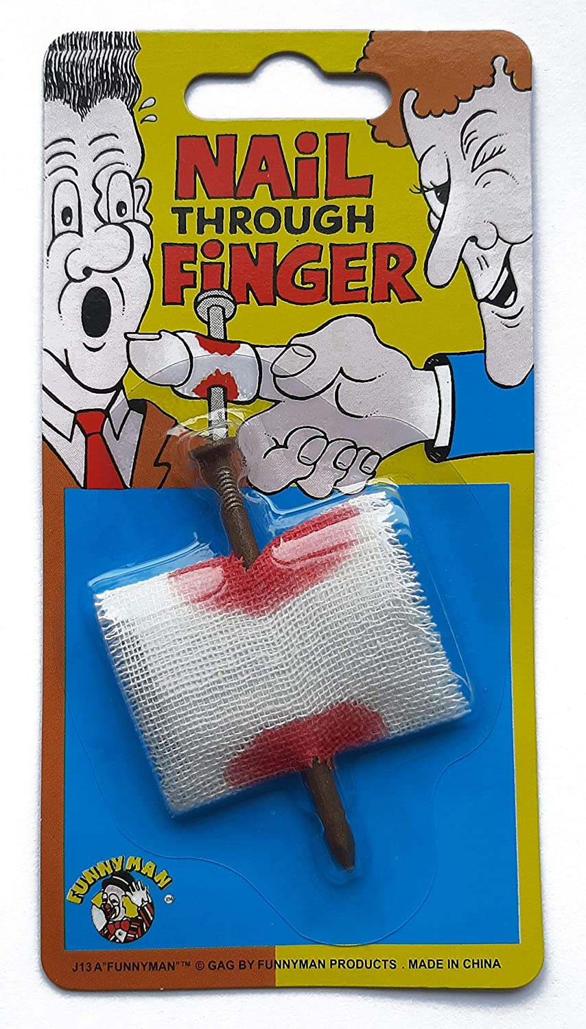Nail Through Finger With Bandage – Practical Jokes Childrens Kids Party ...